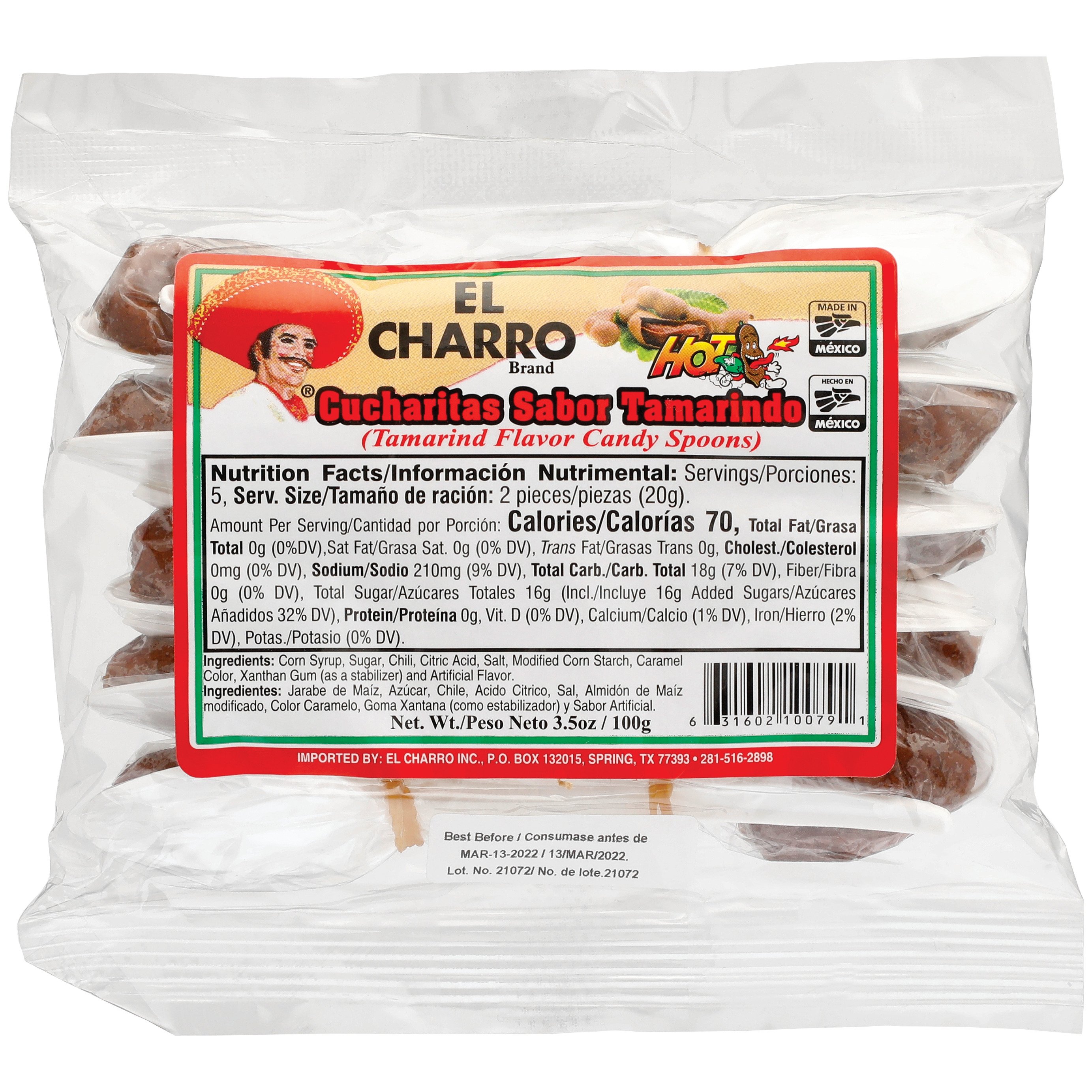 El Charro Cucharitas Sabor Tamarindo - Shop Candy at H-E-B