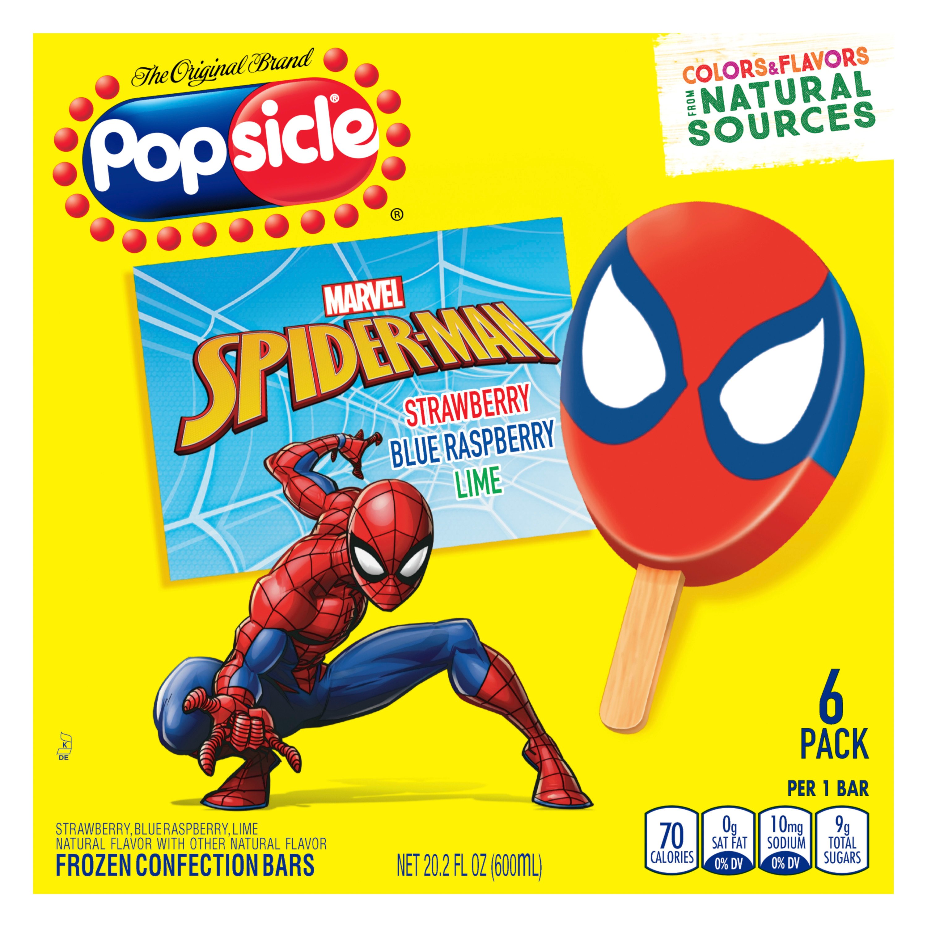 Popsicle Marvel Spiderman Ice Pops - Shop Bars & pops at H-E-B