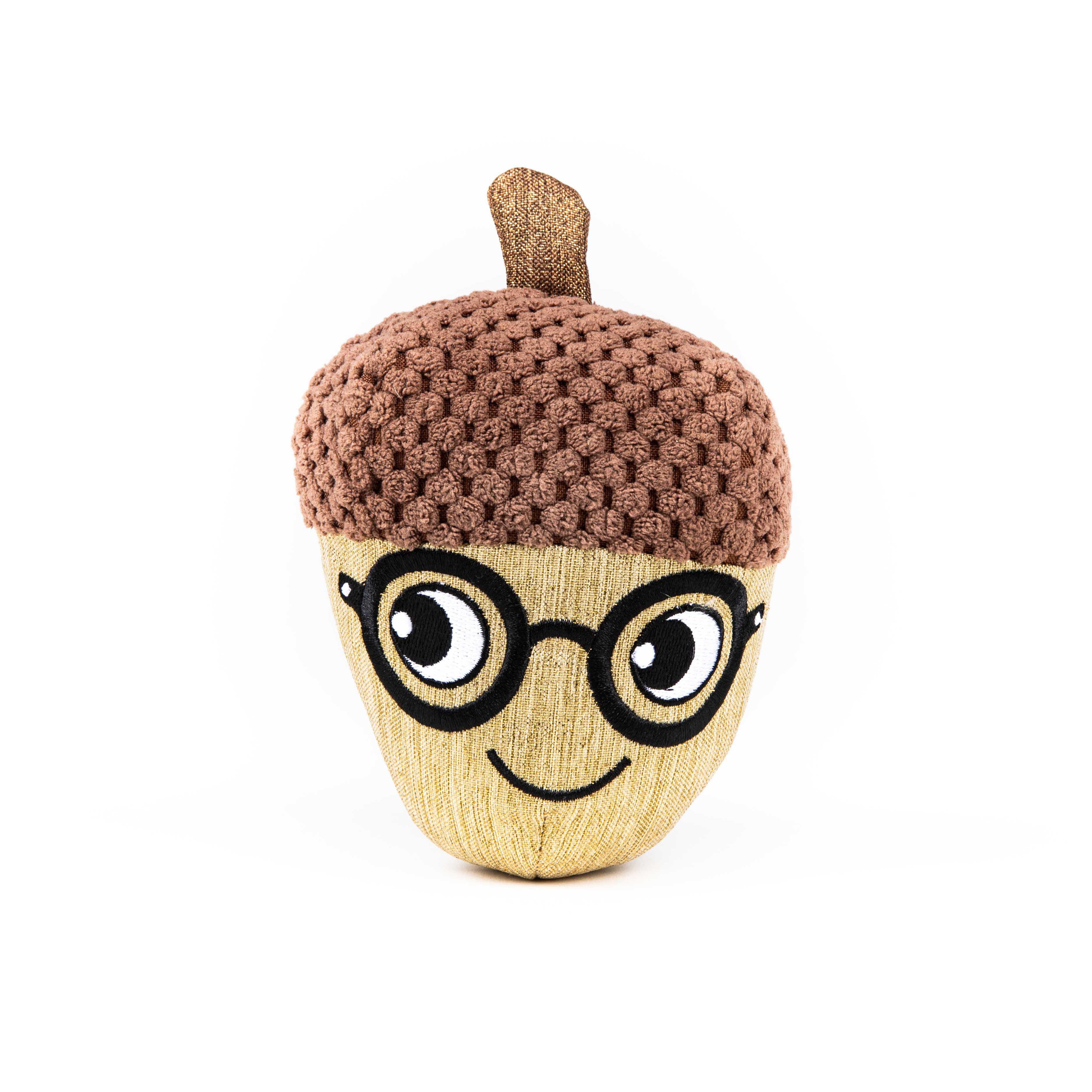 Woof and Whiskers Plush Dog Toy - Acorn With Glasses - Shop Dogs at H-E-B