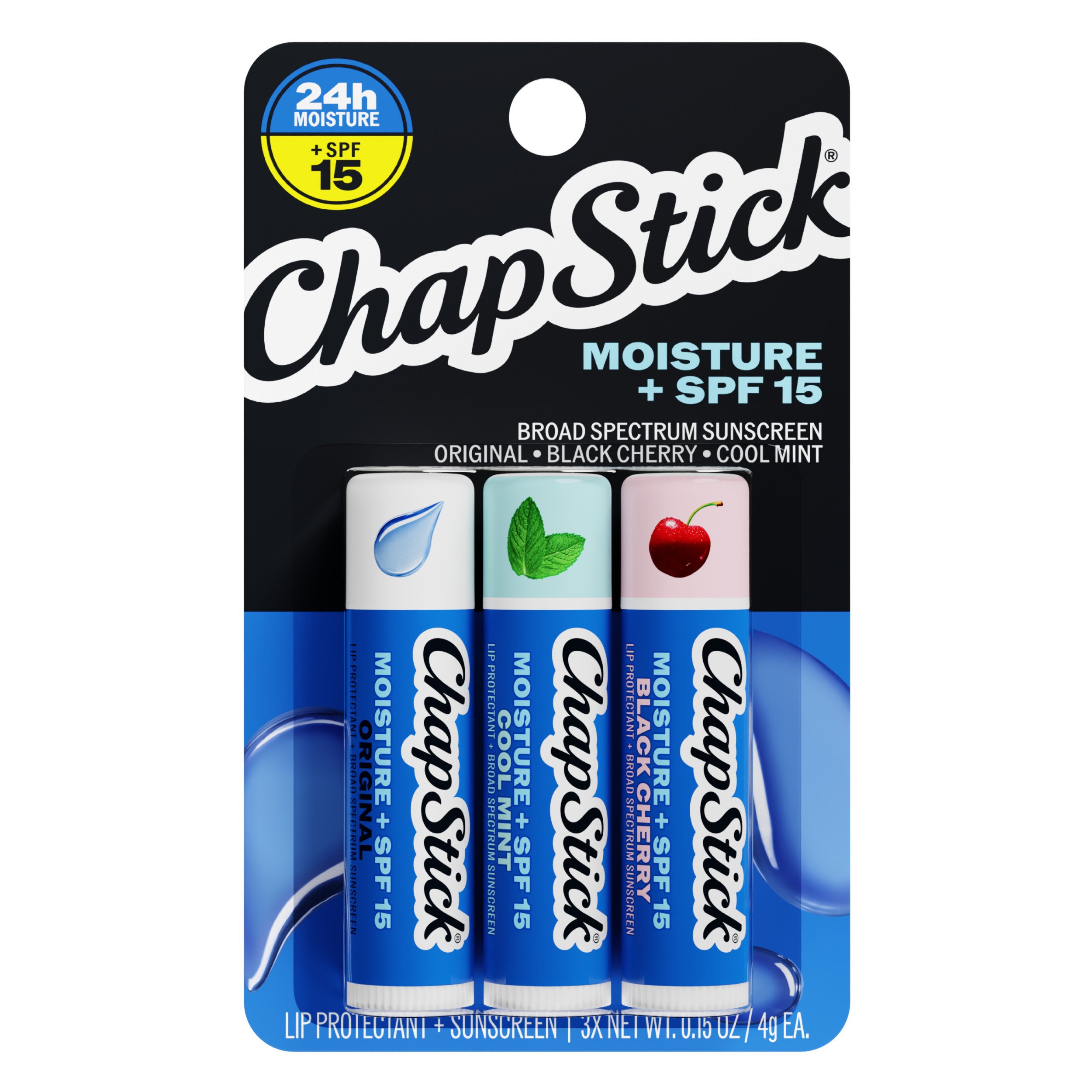 ChapStick Moisturizer SPF 15 Lip Balm - Variety Pack - Shop Lip balm ...