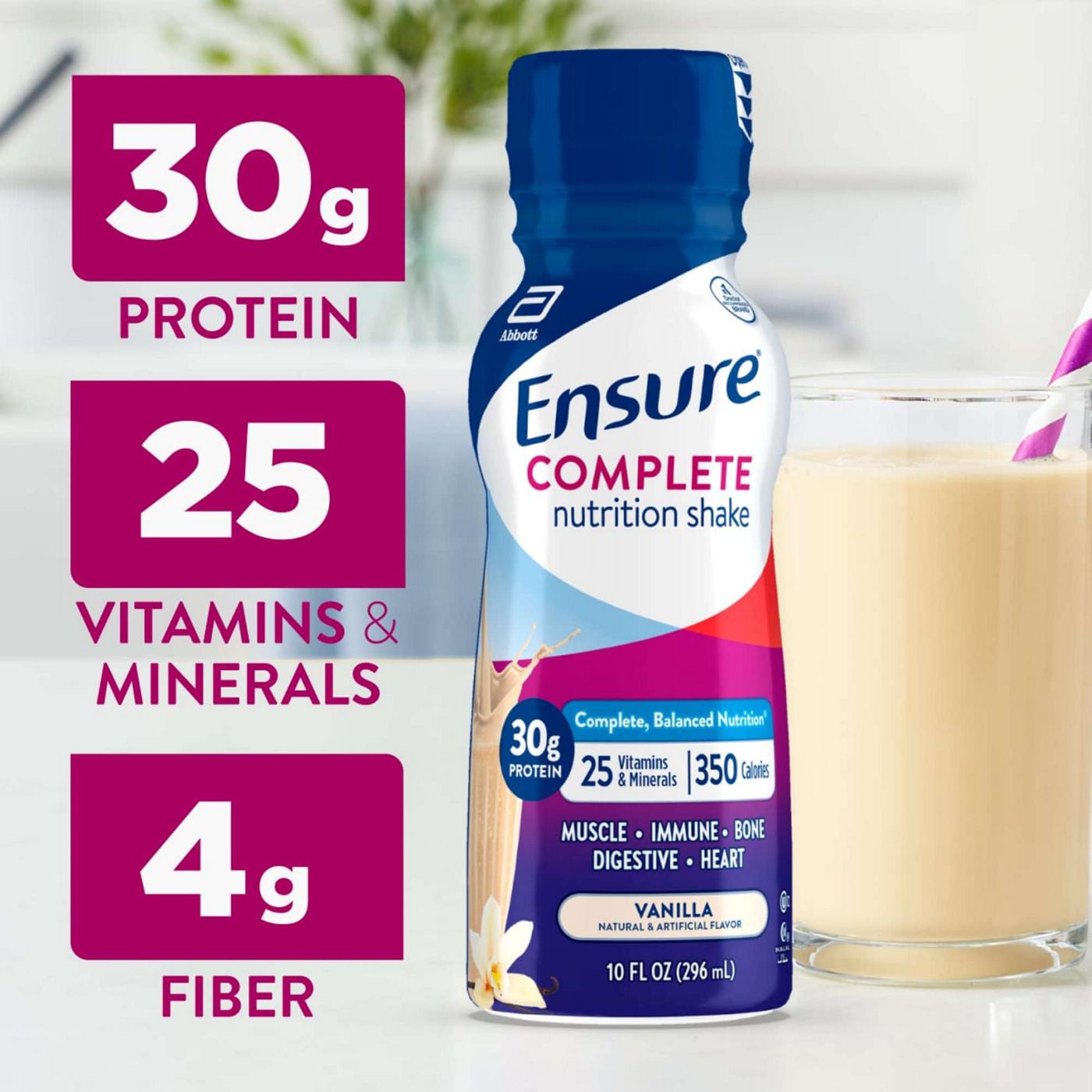 Ensure Complete Nutrition Shakes 4 pk Bottles - Vanilla - Shop Diet ...