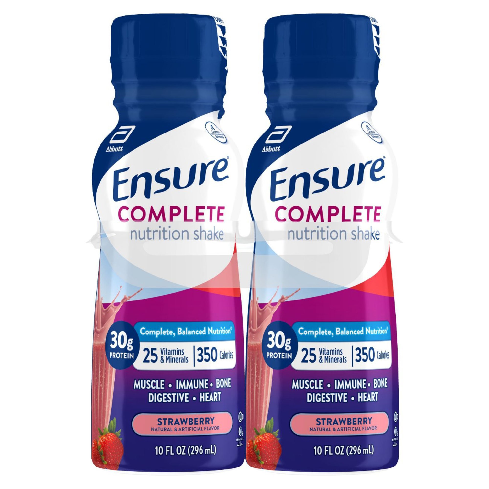 Ensure Complete 30g Protein Nutrition Shakes 4 pk Bottles - Strawberry ...