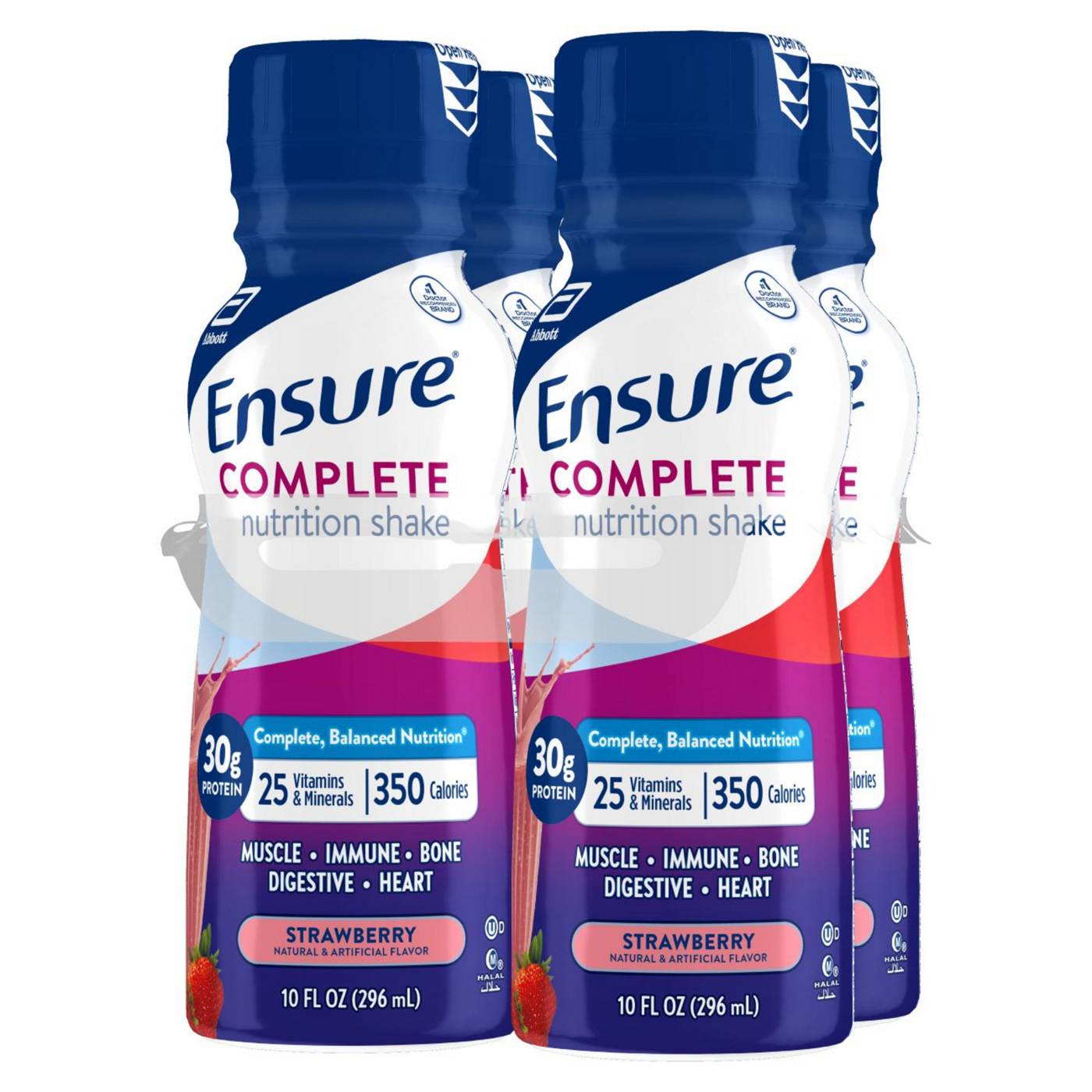 Ensure Complete 30g Protein Nutrition Shakes 4 pk Bottles - Strawberry ...