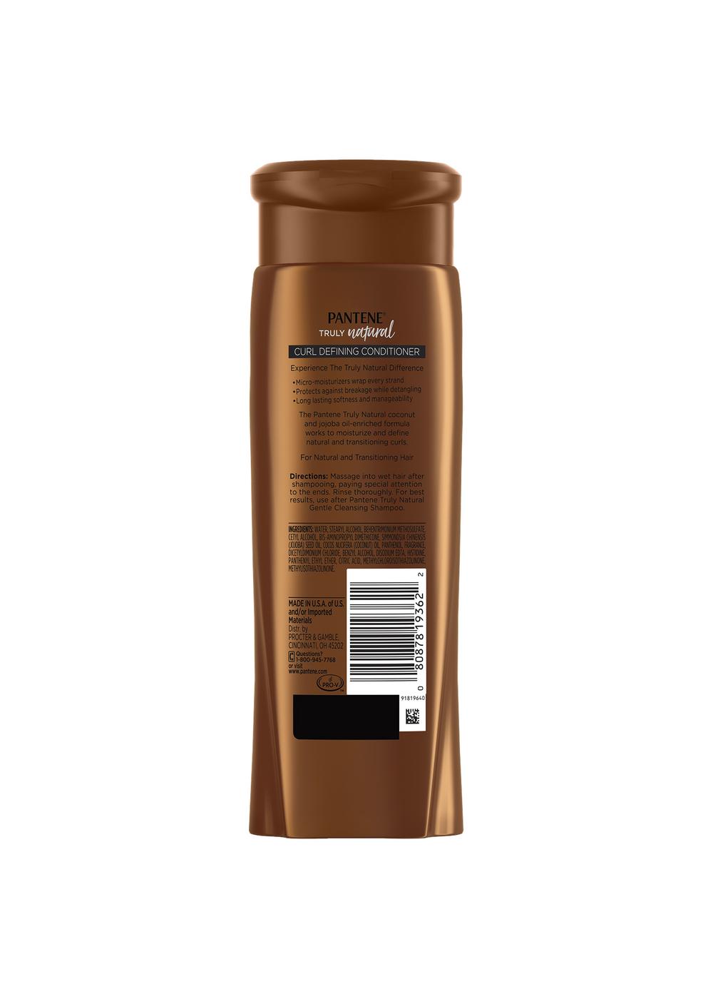Pantene Truly Natural Curl Defining Conditioner - Coconut & Jojoba Oil ...