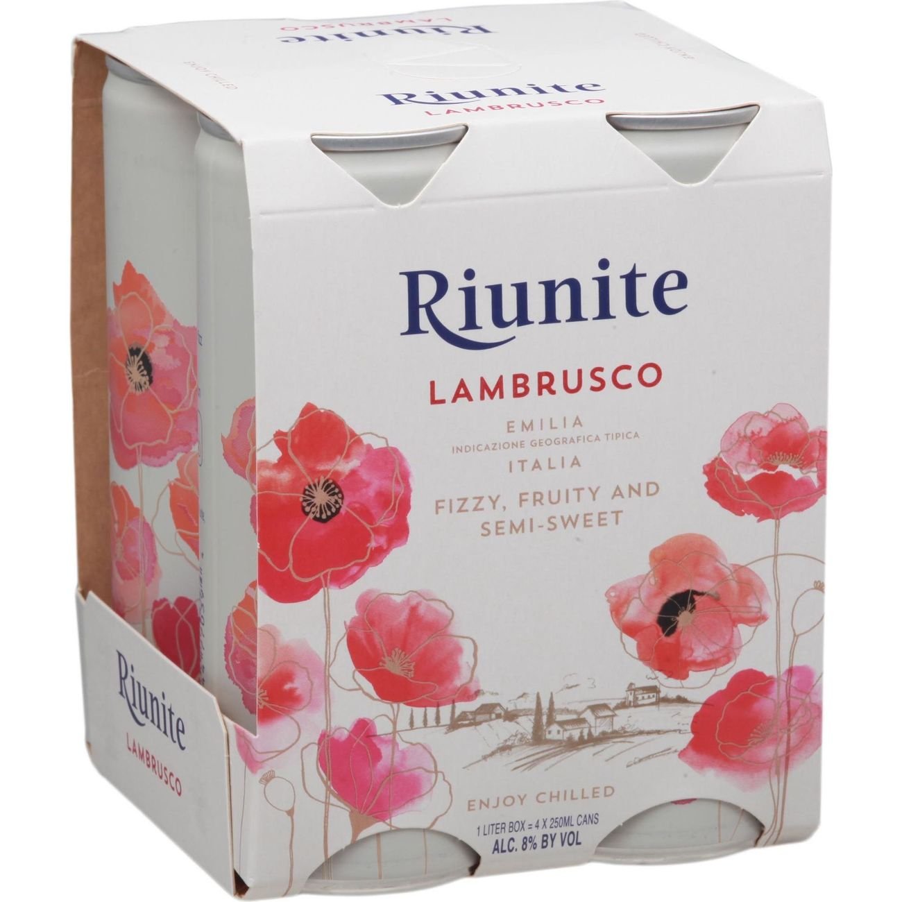 Riunite Lambrusco 250 mL Cans - Shop Wine at H-E-B