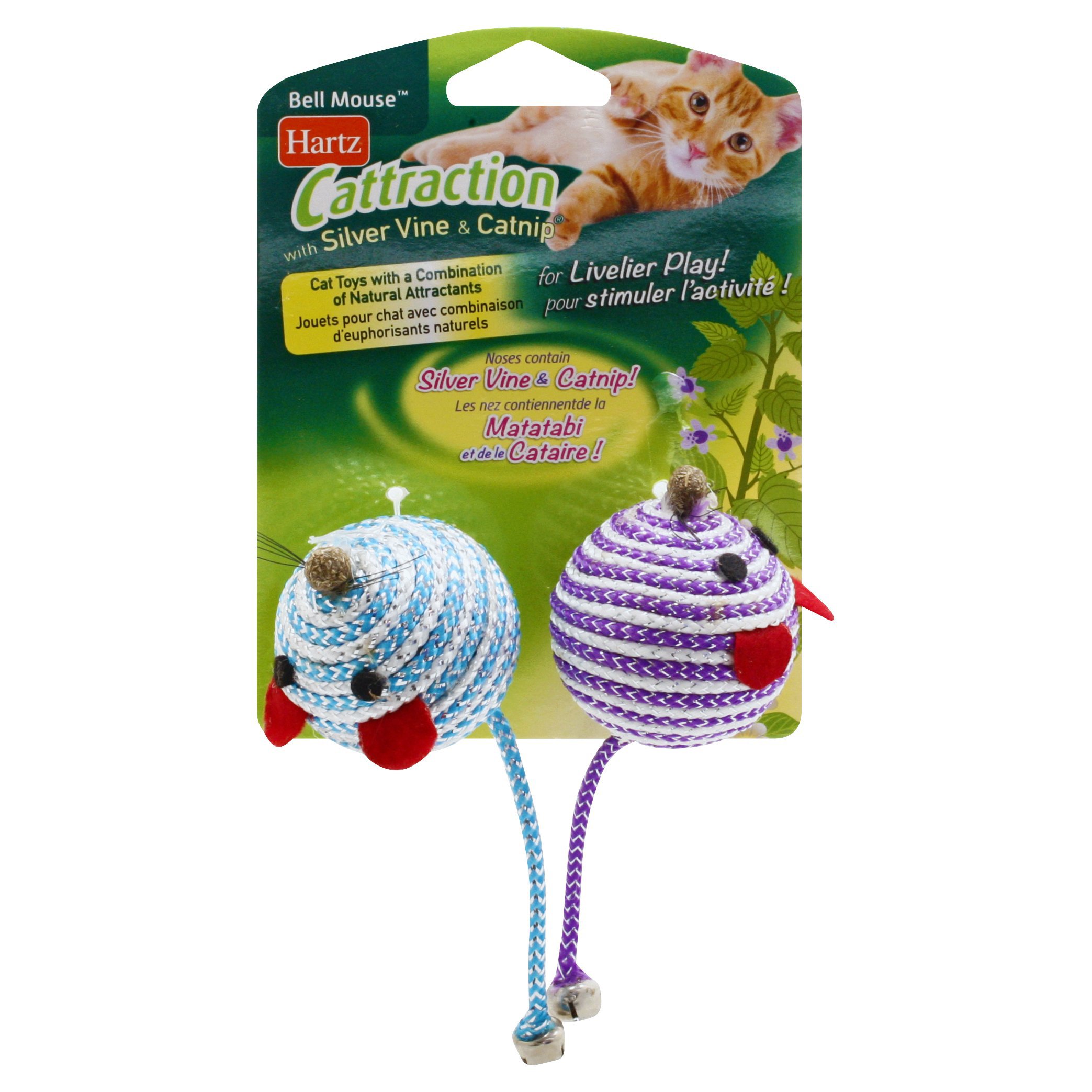 Hartz Cattraction Catnip Bell Mouse Cat Toy - Shop Toys at H-E-B