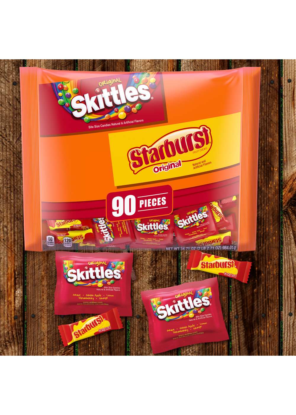 Skittles & Starburst Fun Size Candy Packs - Shop Candy at H-E-B