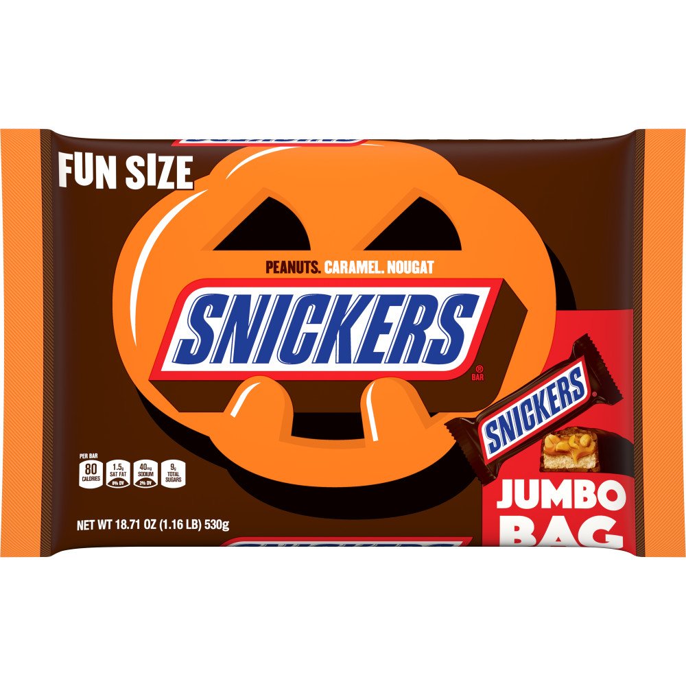 Snickers Spooky Chocolate Bars Fun Size Halloween Candy - Shop Candy at ...