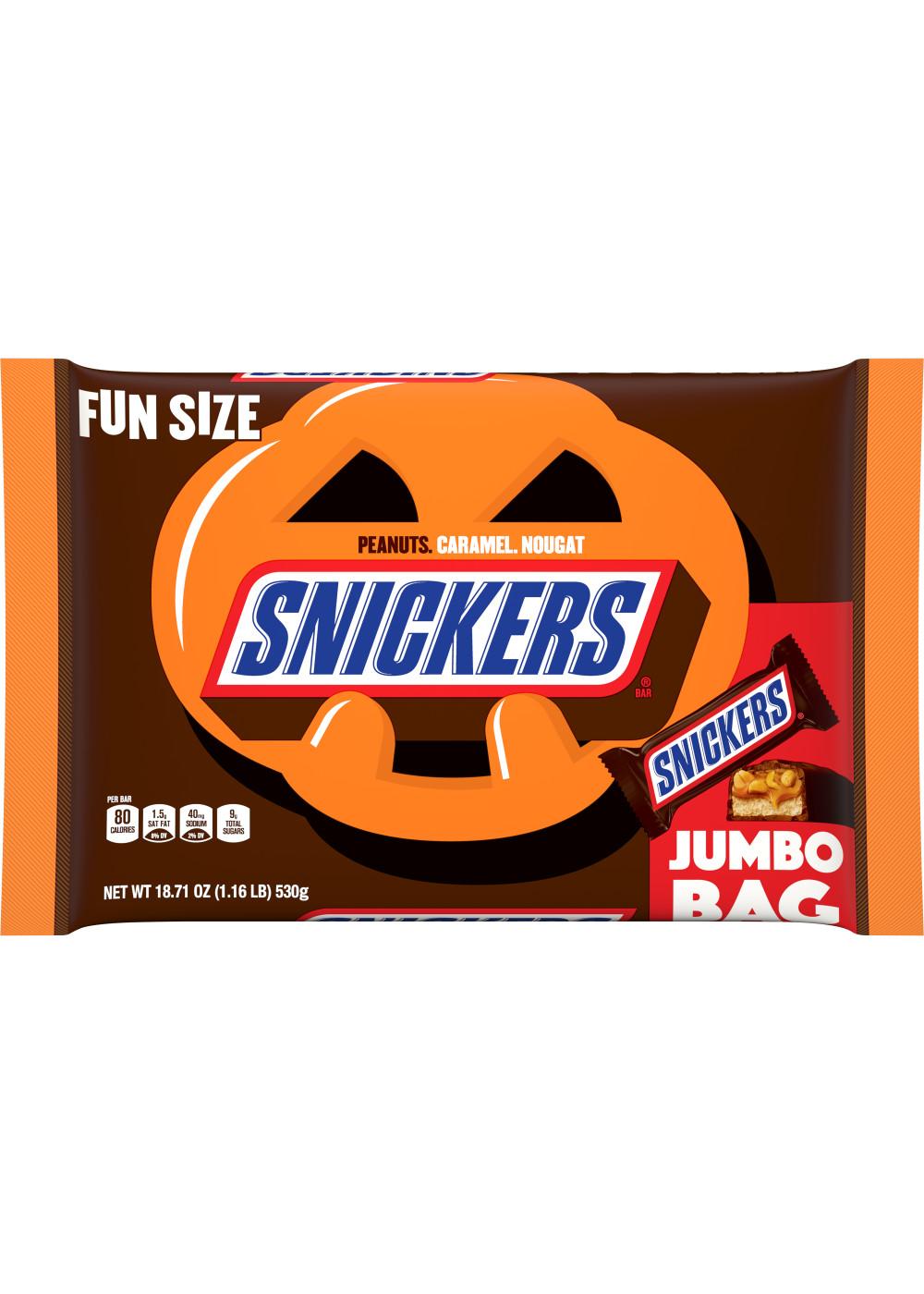 Snickers Fun Size Halloween Candy Bars - Jumbo Bag - Shop Candy at H-E-B