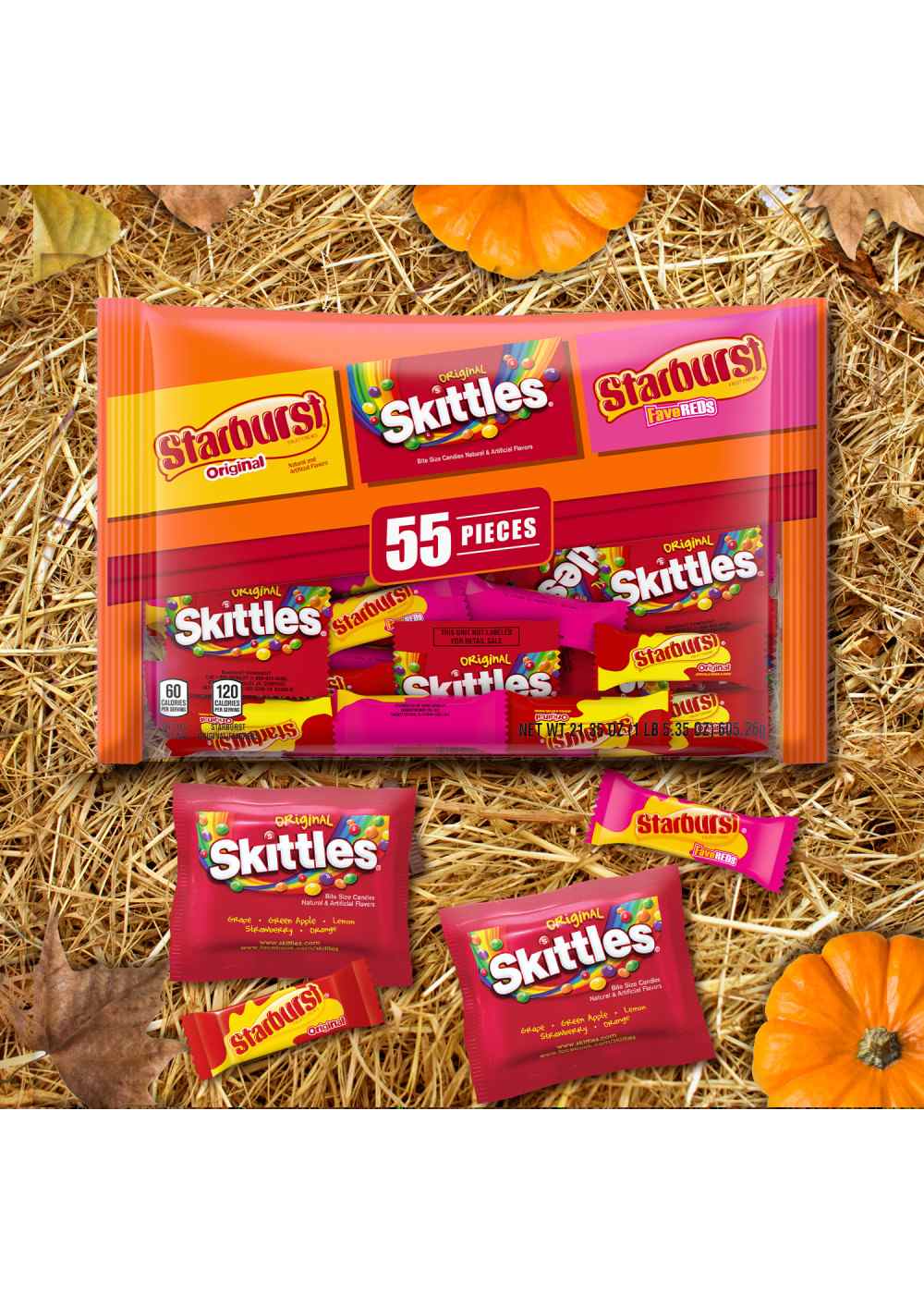 Skittles & Starburst Assorted Chewy Halloween Candy - Shop Candy at H-E-B