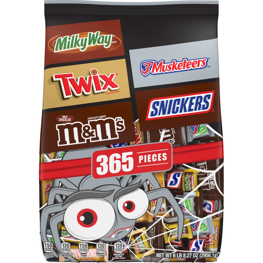 Milky Way, Twix, M&M'S, 3 Musketeers & Snickers Assorted Minis ...
