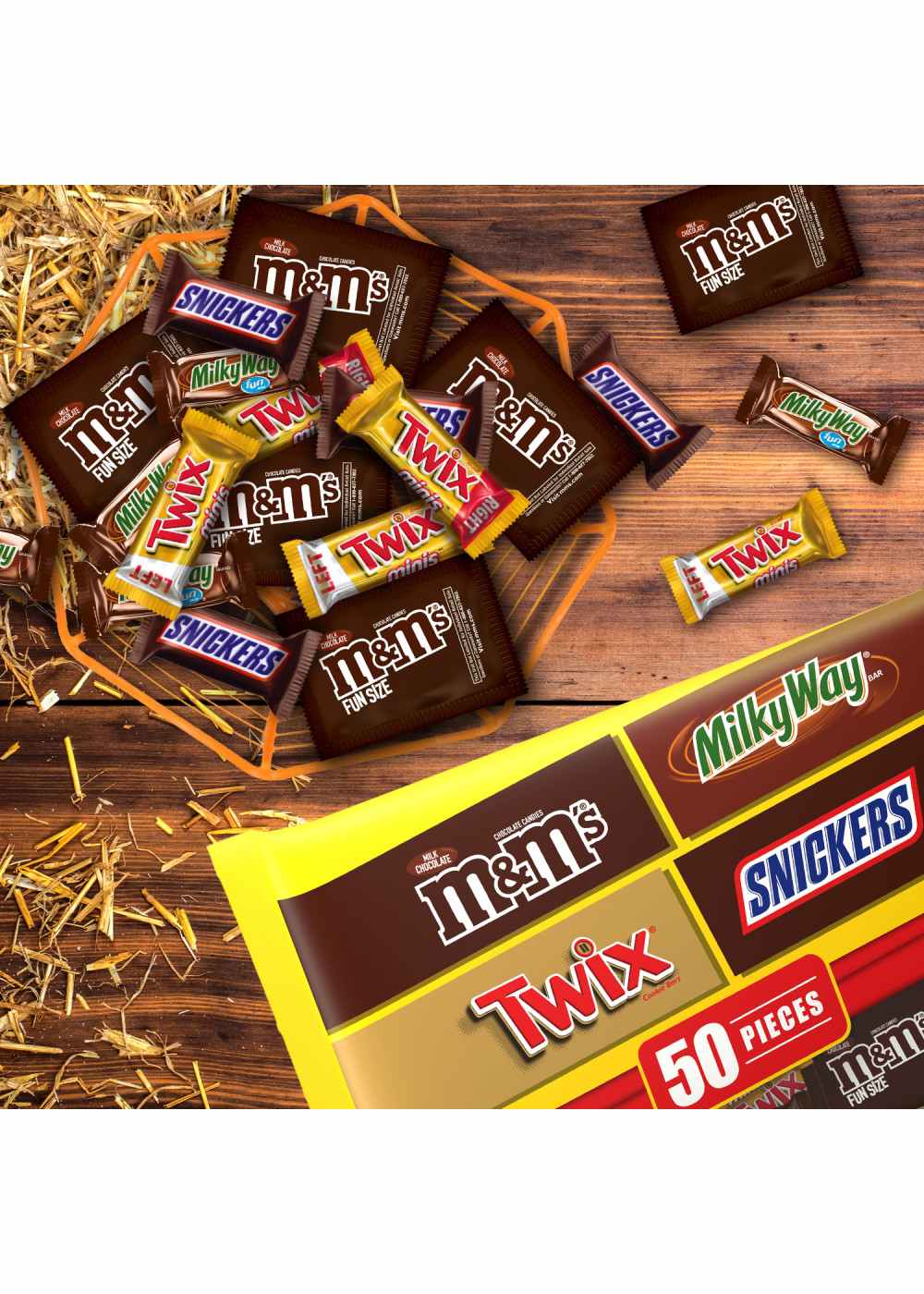M&M'S, Snickers, Twix & Milky Way Assorted Fun Size Halloween Candy - Shop Candy at H-E-B