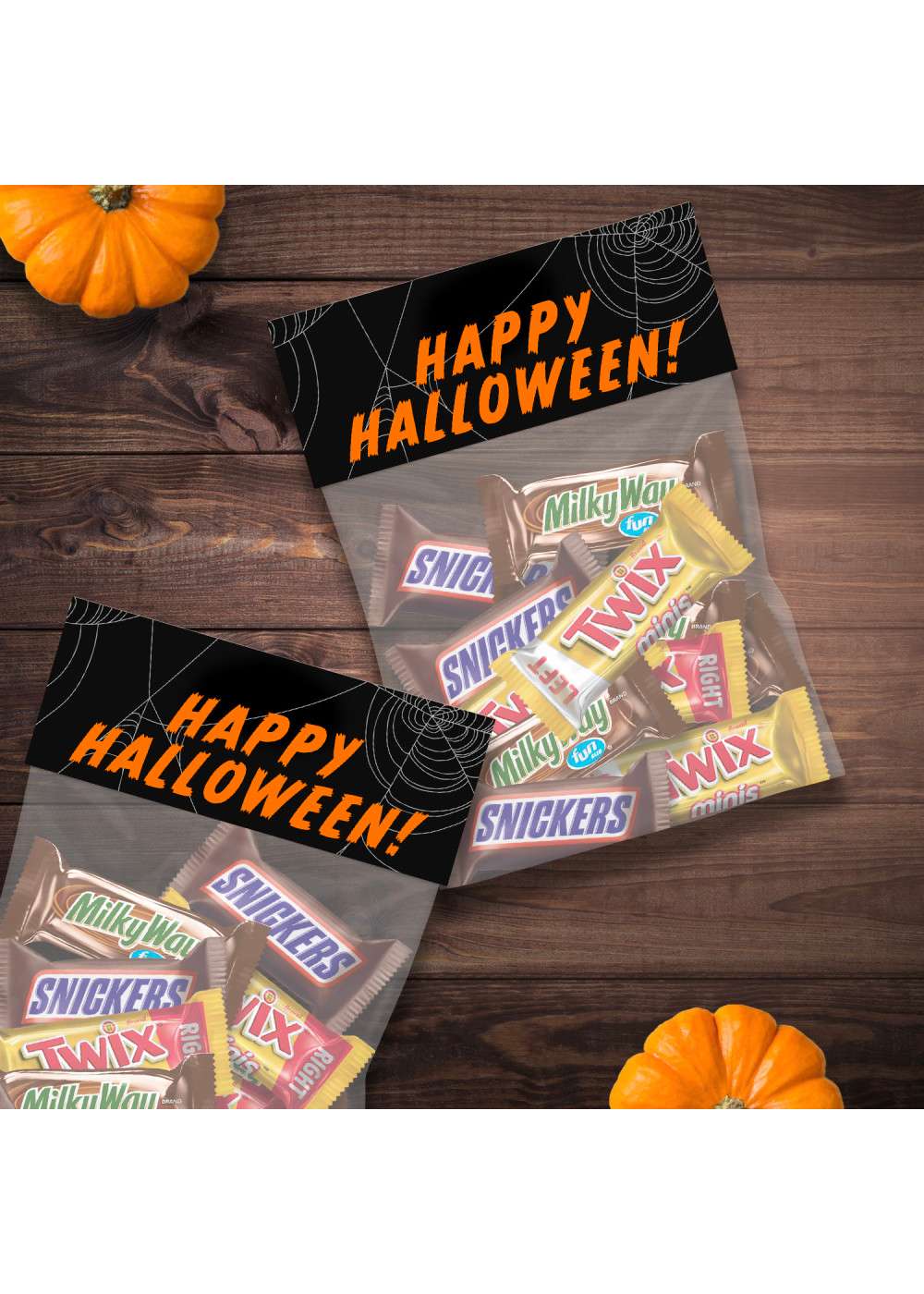 Snickers, Twix & Milky Way Assoted Fun Size Halloween Candy Bars - Shop ...
