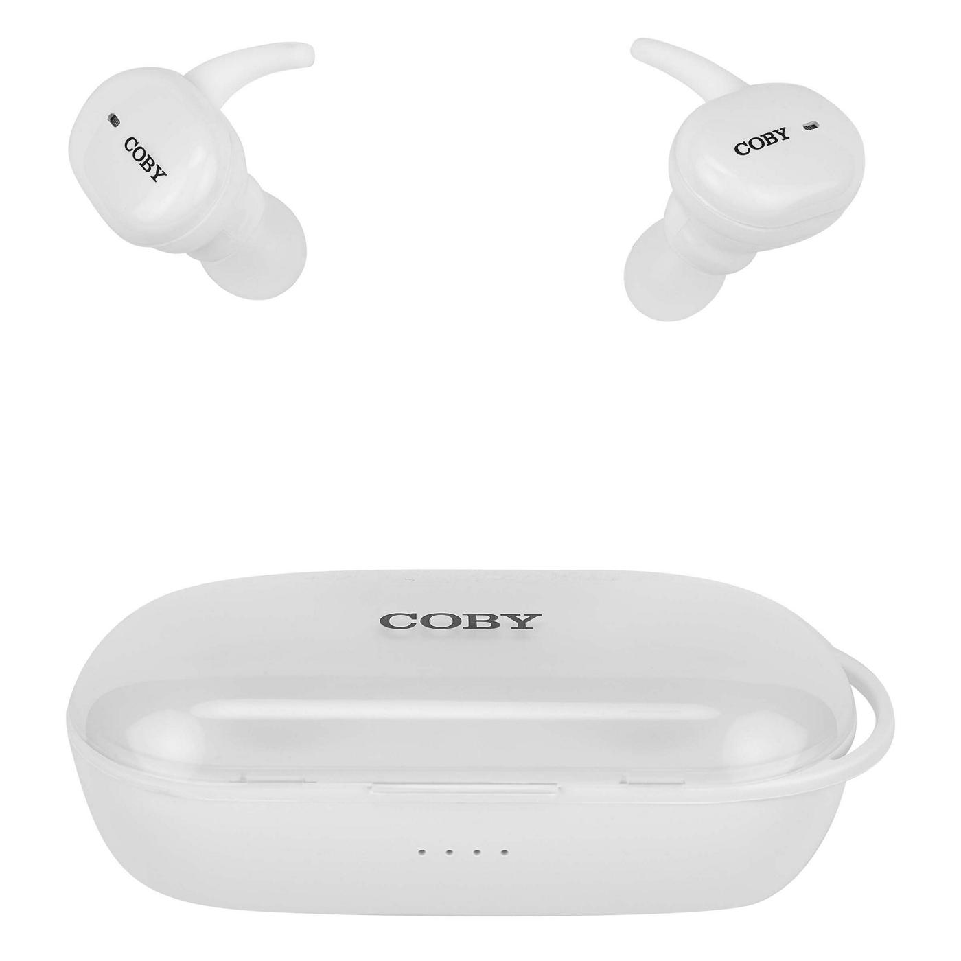 Coby White True Wireless Earbuds with Charging Case - Shop Headphones ...