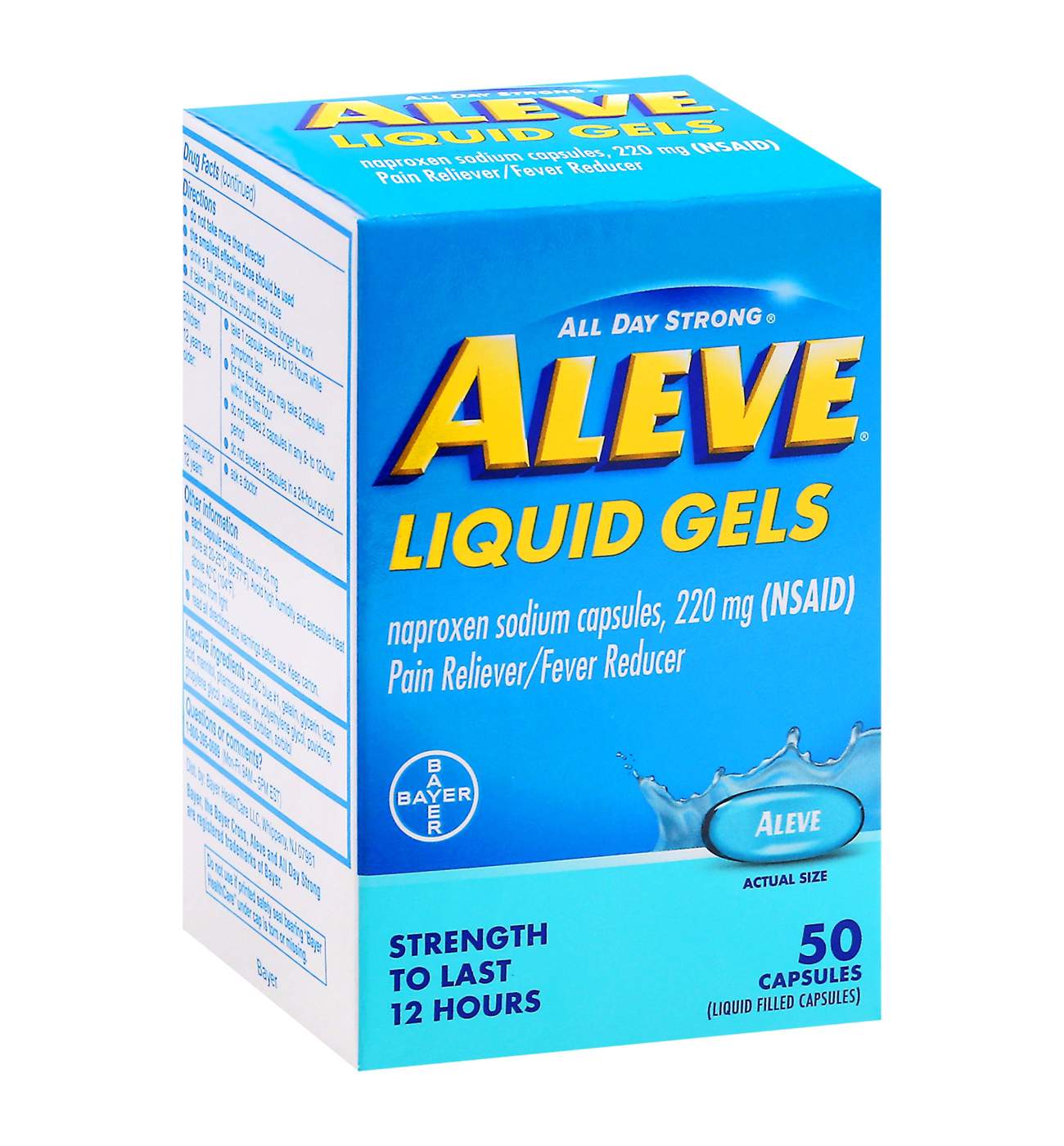 Aleve Liquid Gels Naproxen 220mg Capsules - Shop Pain relievers at H-E-B