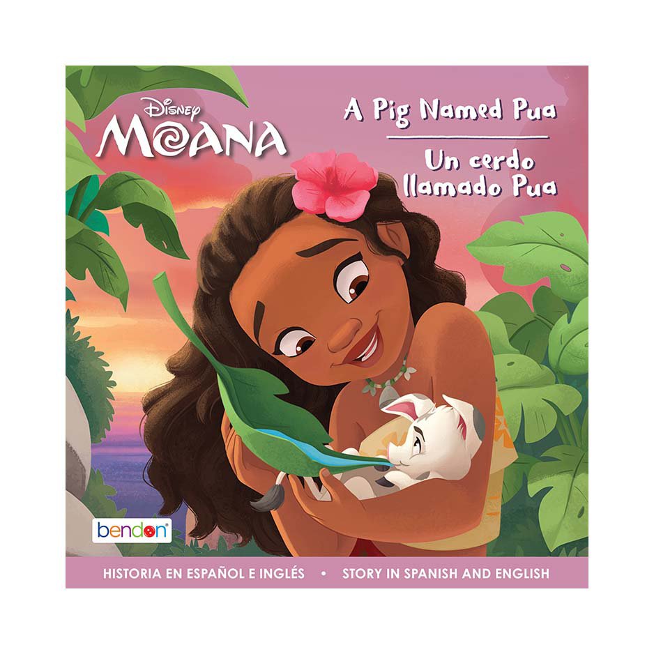 Bendon Disney Princess Moana A Pig Named Pua, Bilingual - Shop Books ...