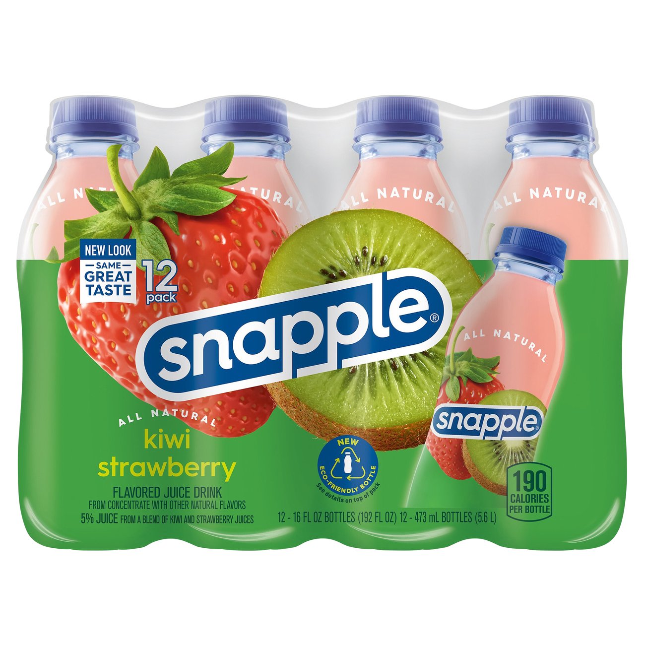 Snapple Kiwi Strawberry 16 oz Bottles - Shop Tea at H-E-B