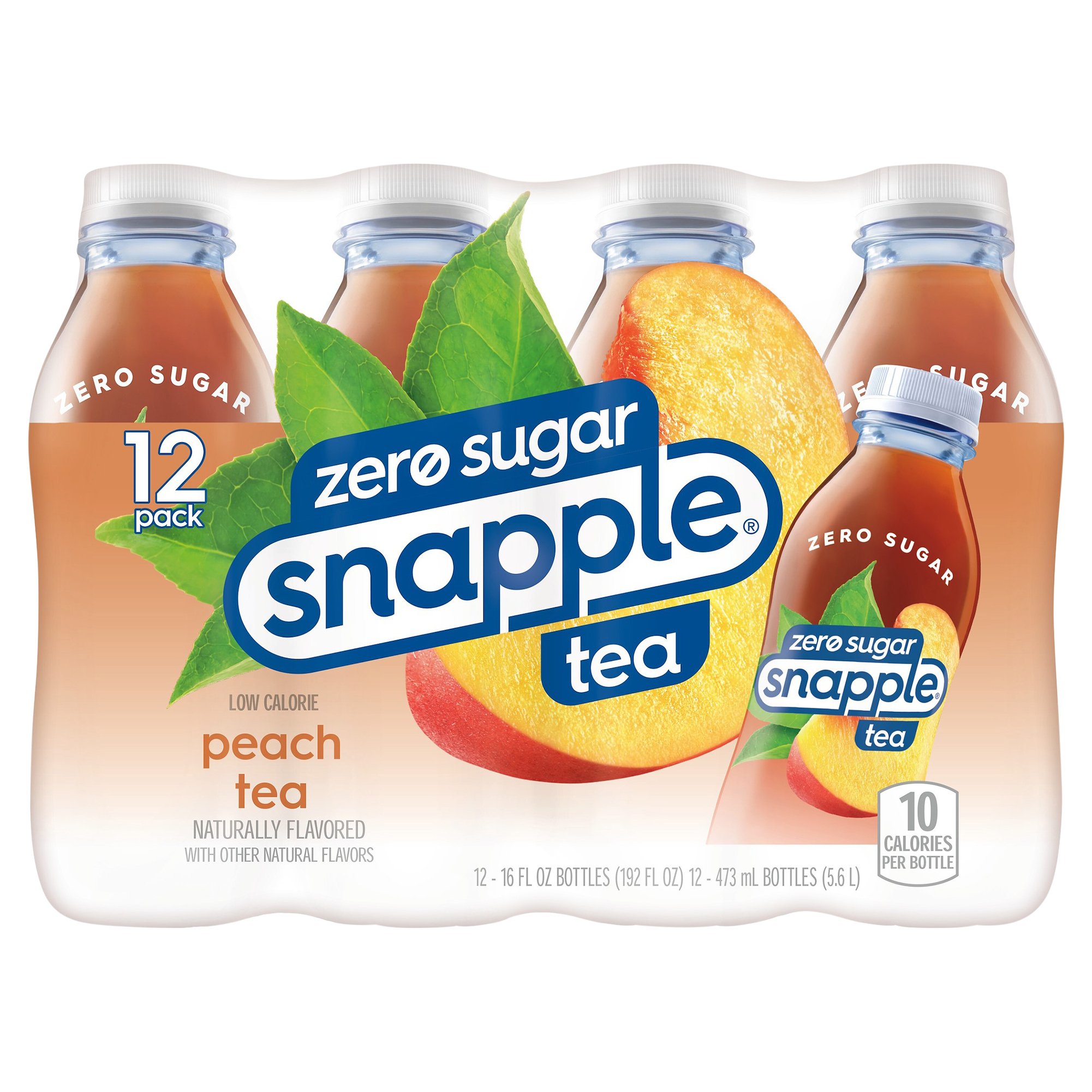 Snapple Zero Sugar Peach Tea 16 oz Bottles - Shop Tea at H-E-B