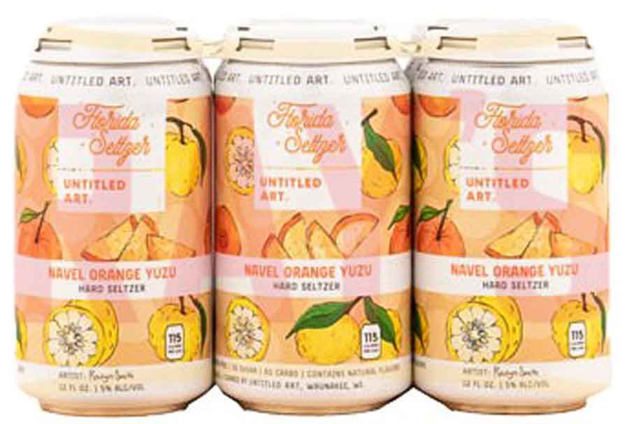 Untitled Art Navel Orange Yuzu Hard Seltzer, 6 pk Cans - Shop Malt ...