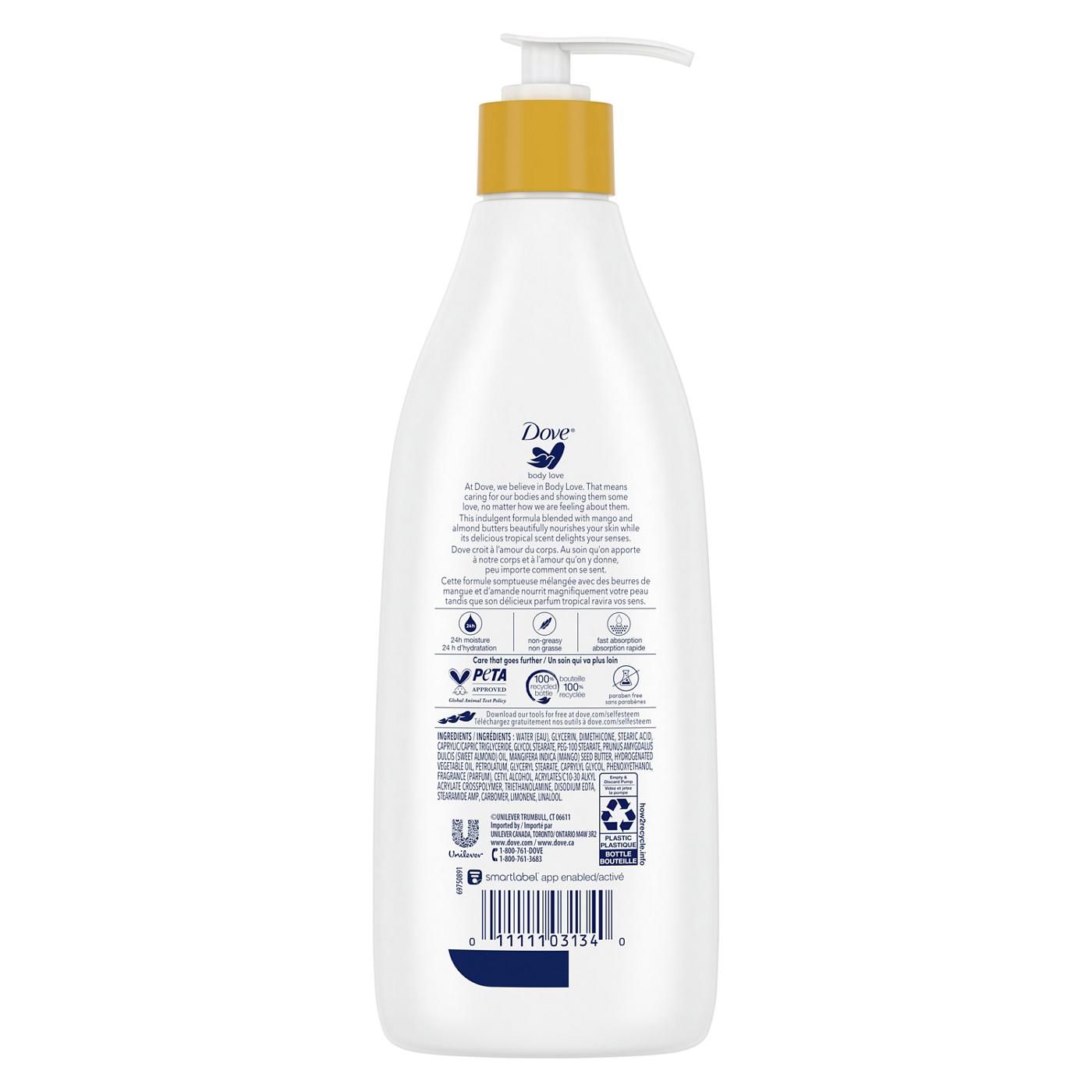 Dove Body Love Mango & Almond Butter Glowing Care Body Lotion - Shop ...