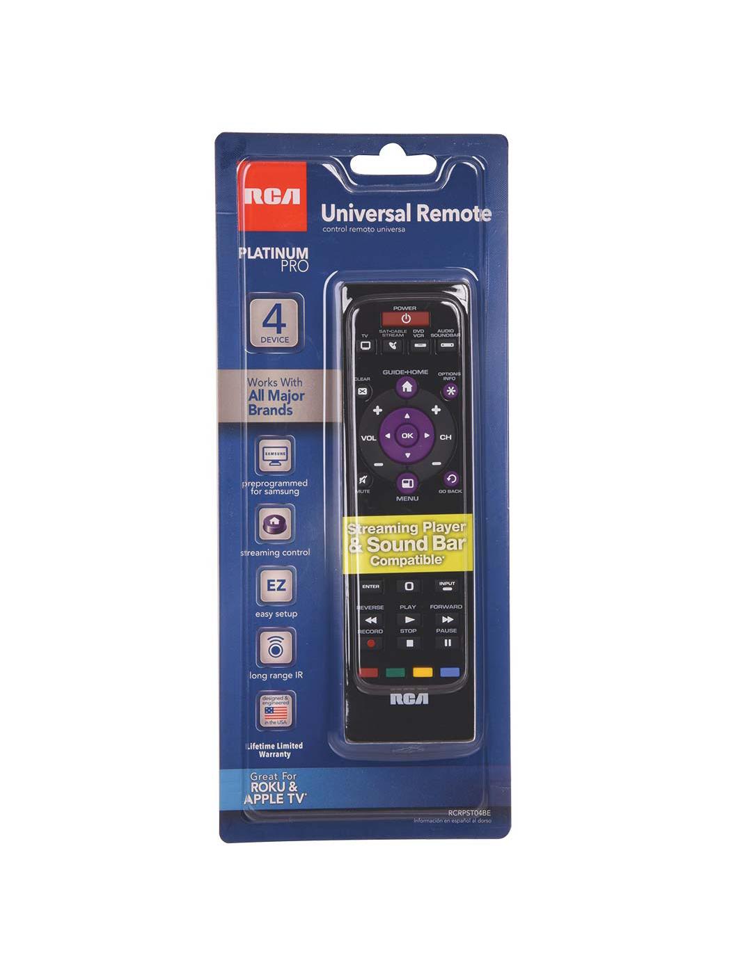 RCA PlatinumPro 4-Device Universal Streaming Remote - Shop Remote ...