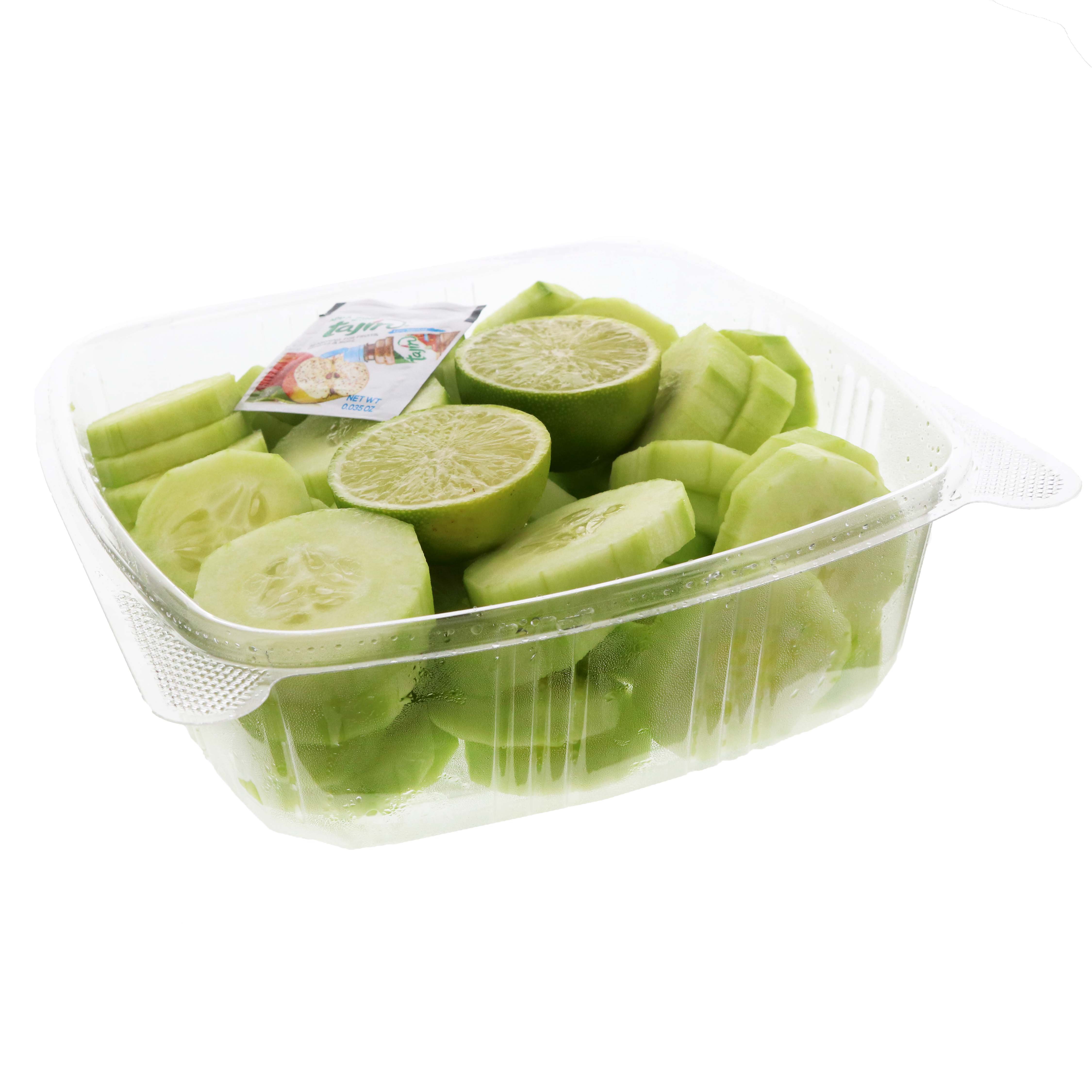 H-E-B Fresh Cut Cucumber Slices with Tajín Seasoning & Lime - Extra ...