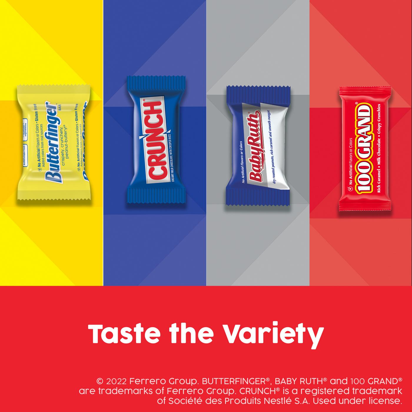 Baby Ruth,100 Grand, Butterfinger & Crunch Assorted Treat Size ...
