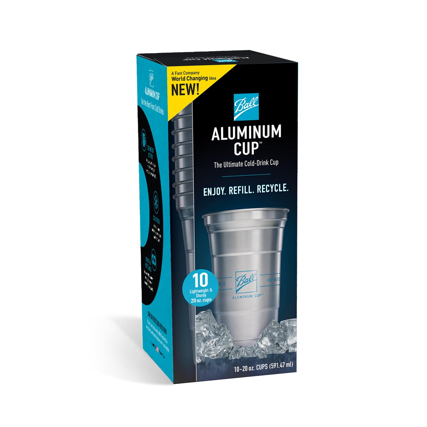Ball Aluminum Cup Cold Drink 20 oz Recyclable Party Cups - Shop ...