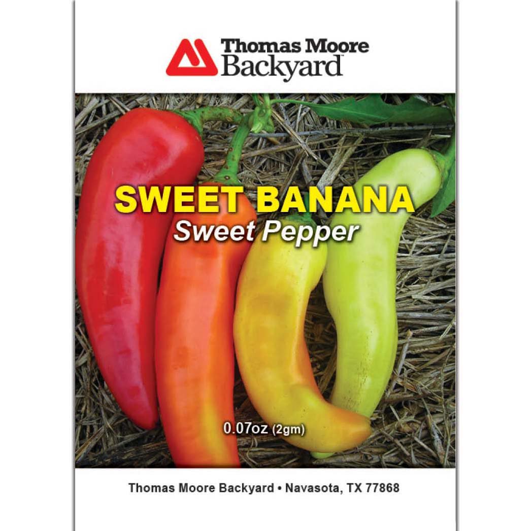 Thomas Moore Backyard Sweet Banana Sweet Pepper Seed Packet - Shop ...