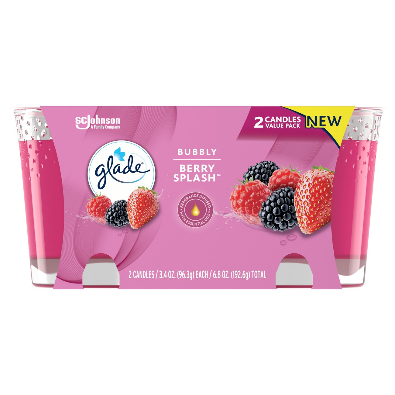 Glade Bubbly Berry Splash Candles - Shop Air Fresheners & Candles at H-E-B