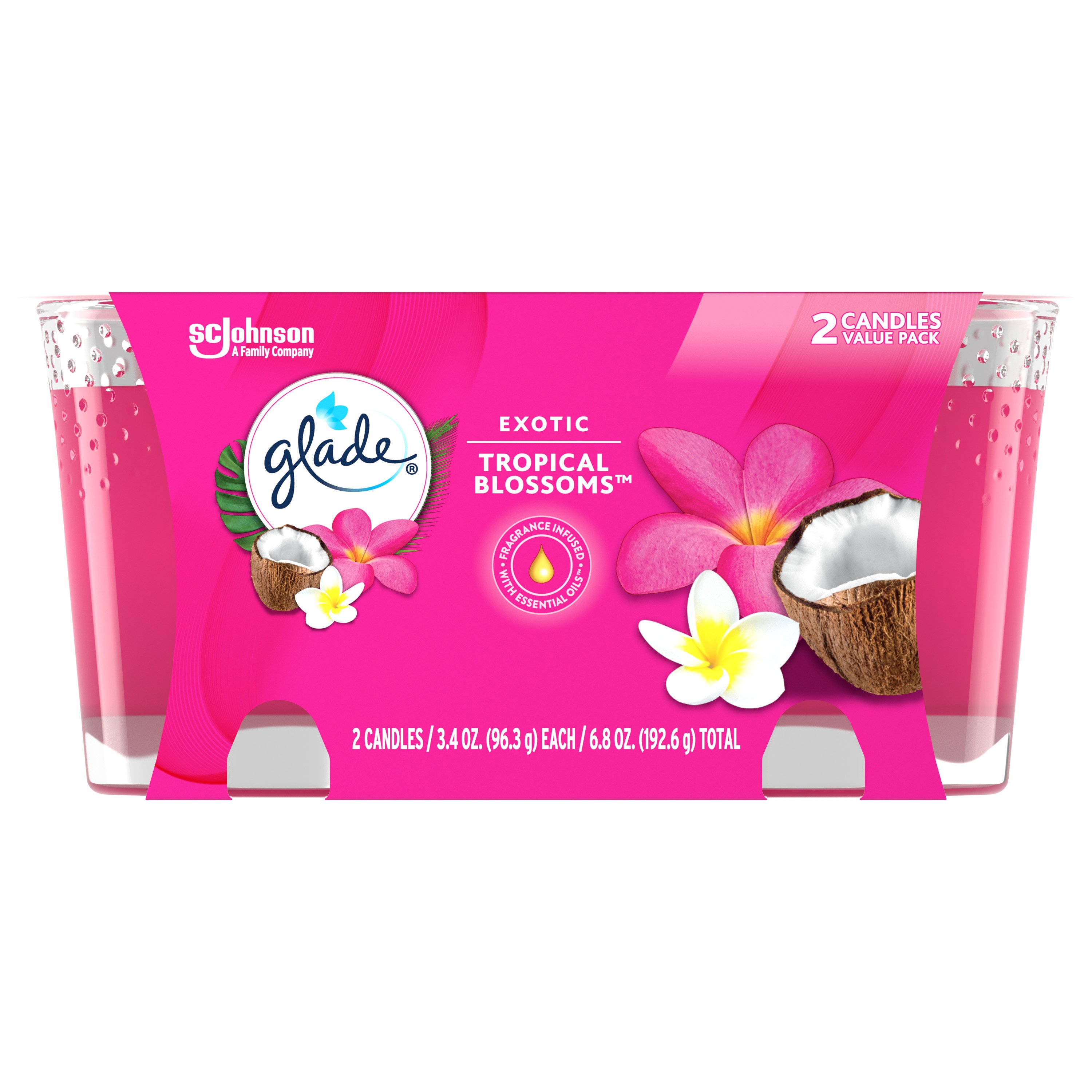 Glade Exotic Tropical Blossoms Candles - Shop Air Fresheners & Candles ...