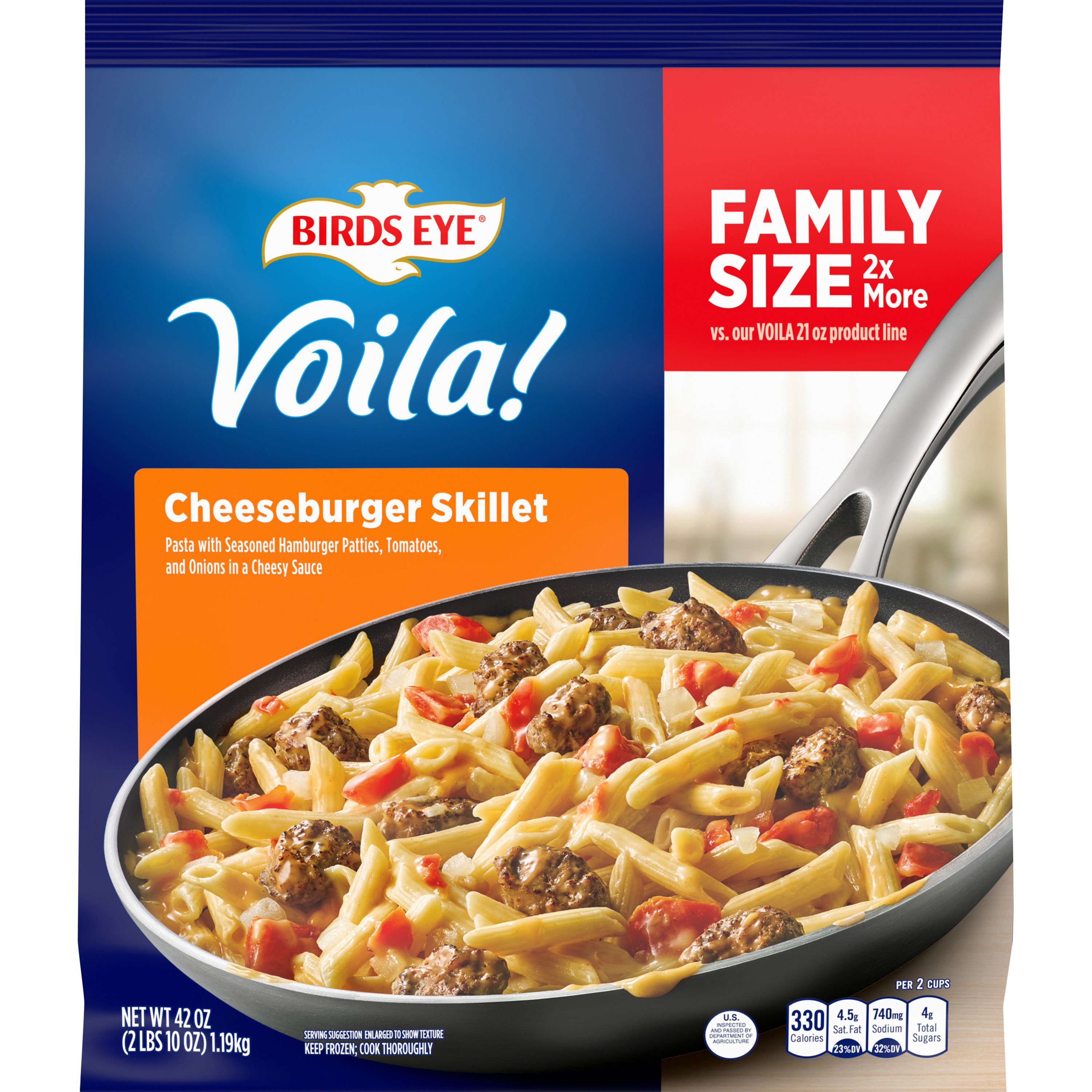Birds Eye Voila! Frozen Cheeseburger Skillet - Family-Size - Shop ...