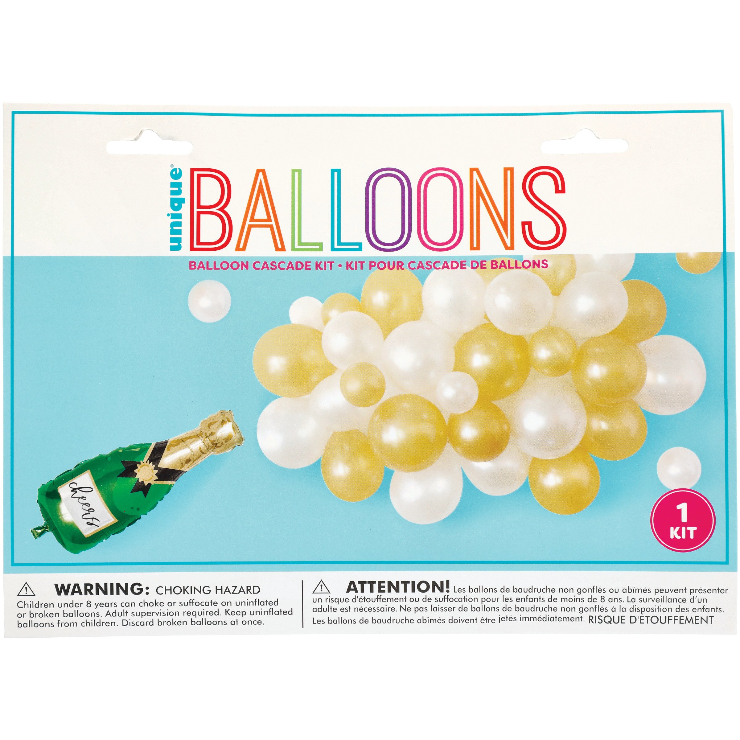 Unique Champagne Balloon Cascade Kit - Shop Seasonal decor at H-E-B