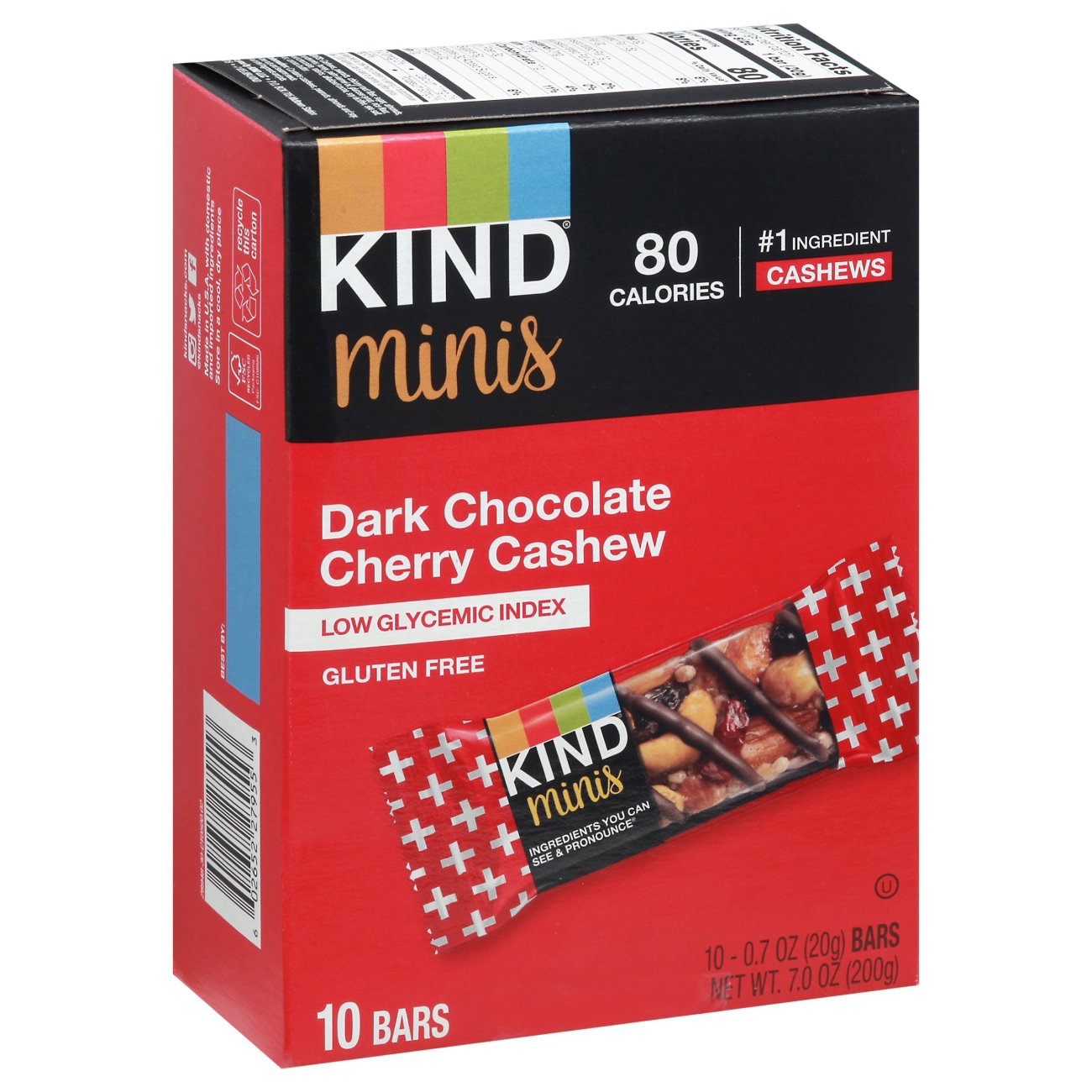 Kind Minis Dark Chocolate Cherry Cashew Bars - Shop Snacks & Candy at H-E-B