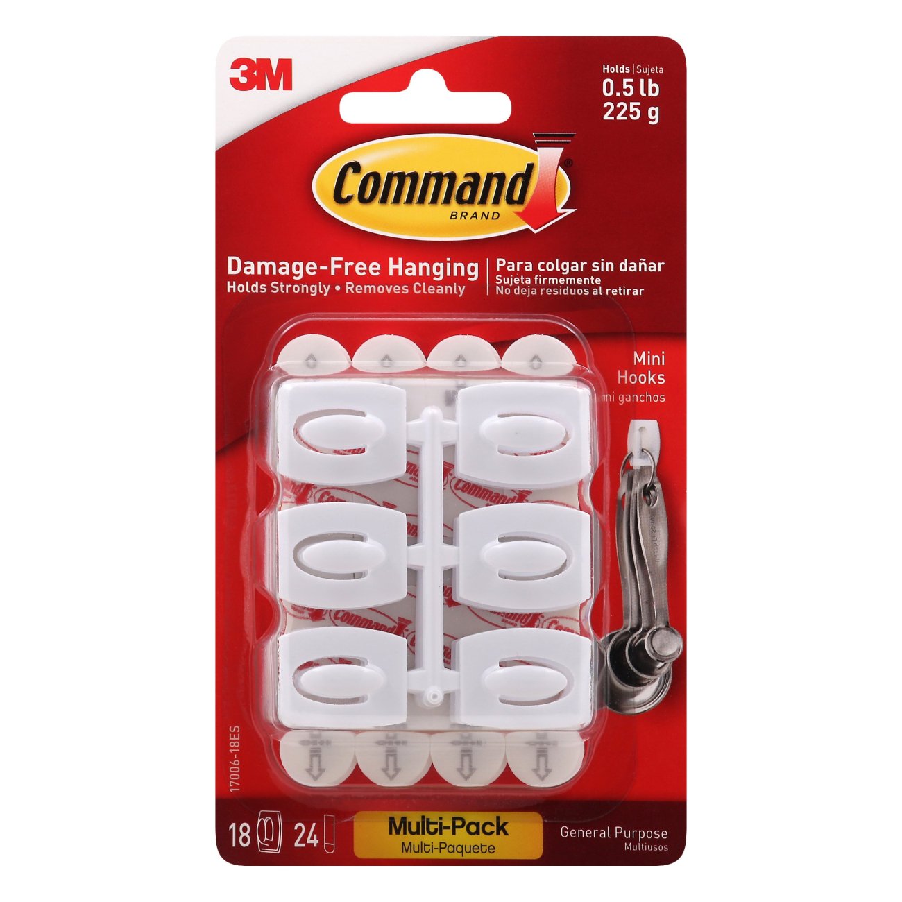 Command Mini Hooks - White - Shop Hooks & picture hangers at H-E-B