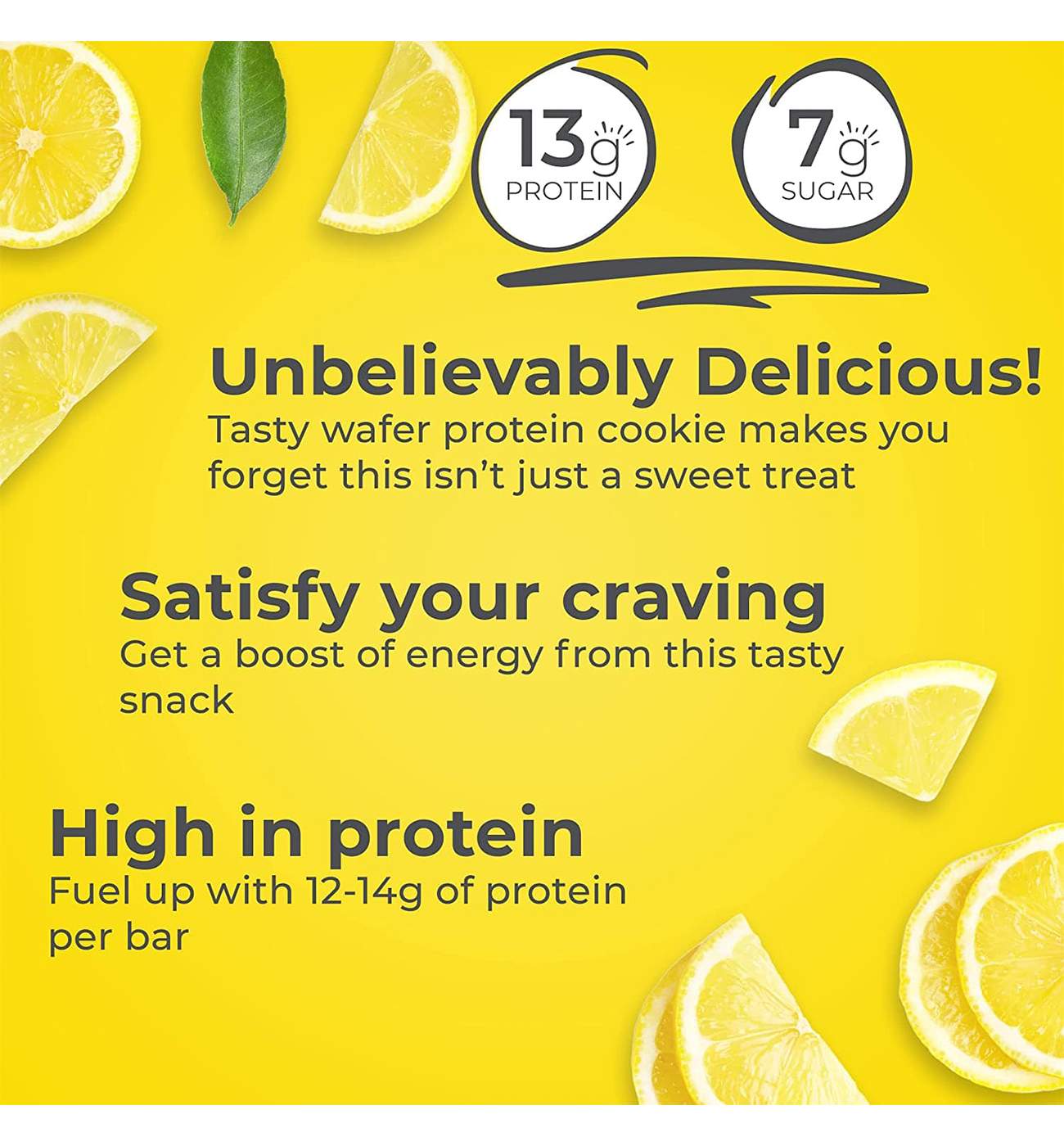 Power Crunch 13g Protein Energy Bars - Lemon Meringue - Shop Granola ...