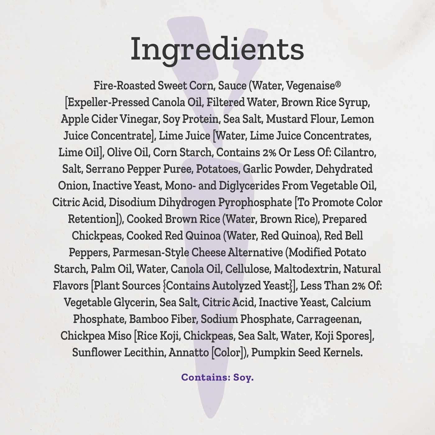 Purple Carrot Plant-Based 12g Protein Sweet Corn Elote Bowl Frozen Meal ...