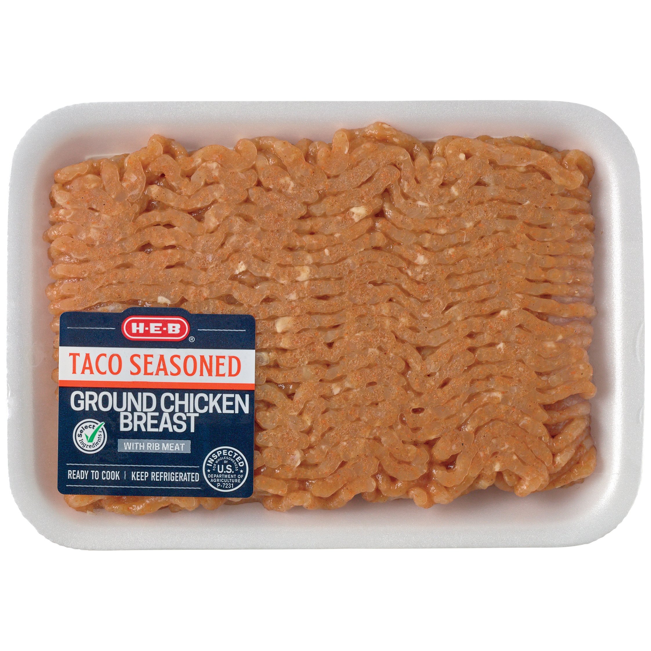 H-E-B Taco Seasoned Ground Chicken Breast - Shop Chicken at H-E-B