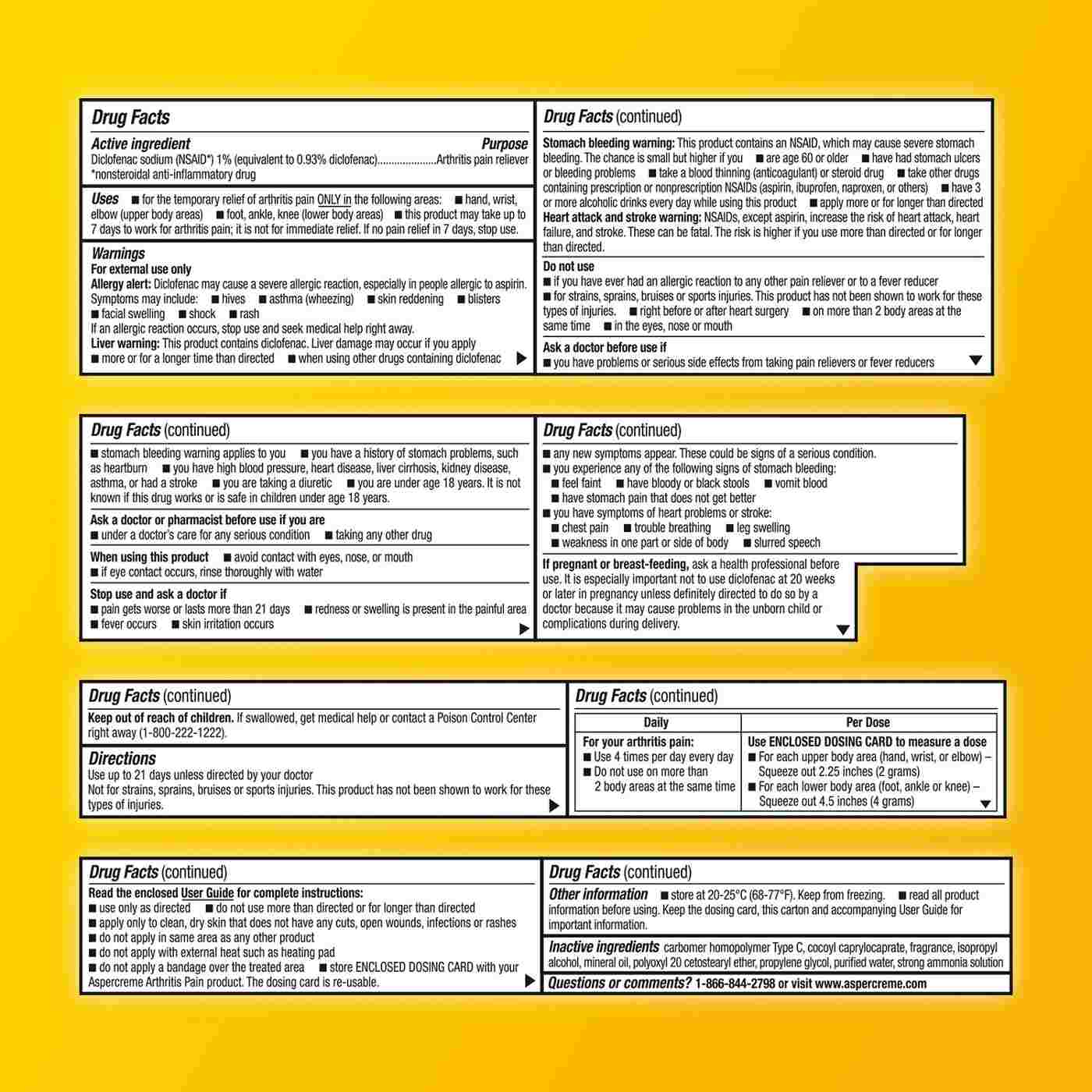 Aspercreme Arthritis Pain Relief Gel - Shop Muscle & joint pain at H-E-B