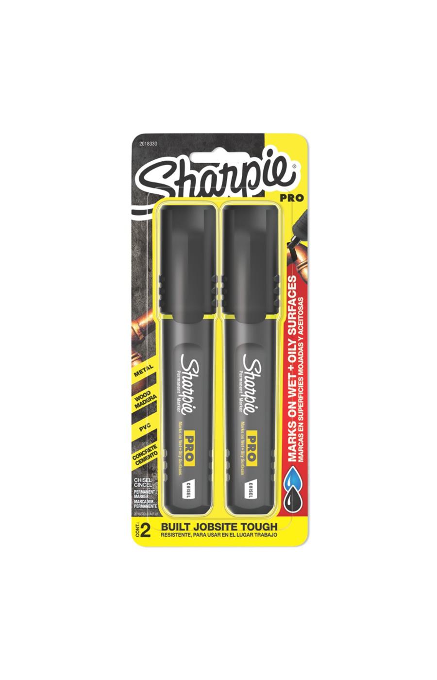 Sharpie PRO Chisel Tip Permanent Markers - Black Ink - Shop Markers at ...