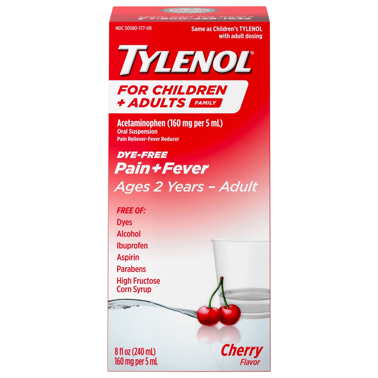Tylenol Children + Adults Oral Suspension - Cherry - Shop Medicines ...