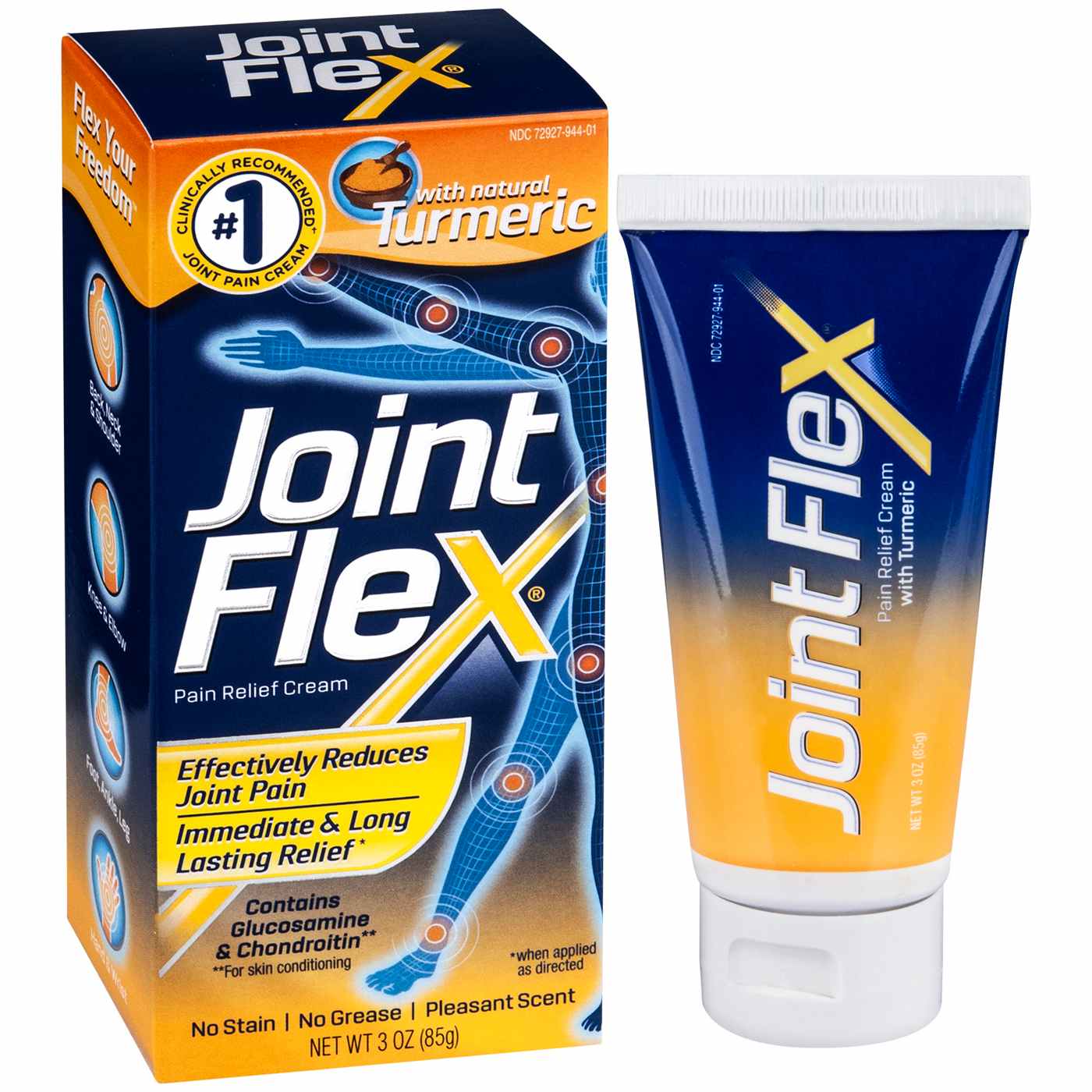 Joint Flex Pain Relief Cream with Natural Turmeric - Shop Muscle ...
