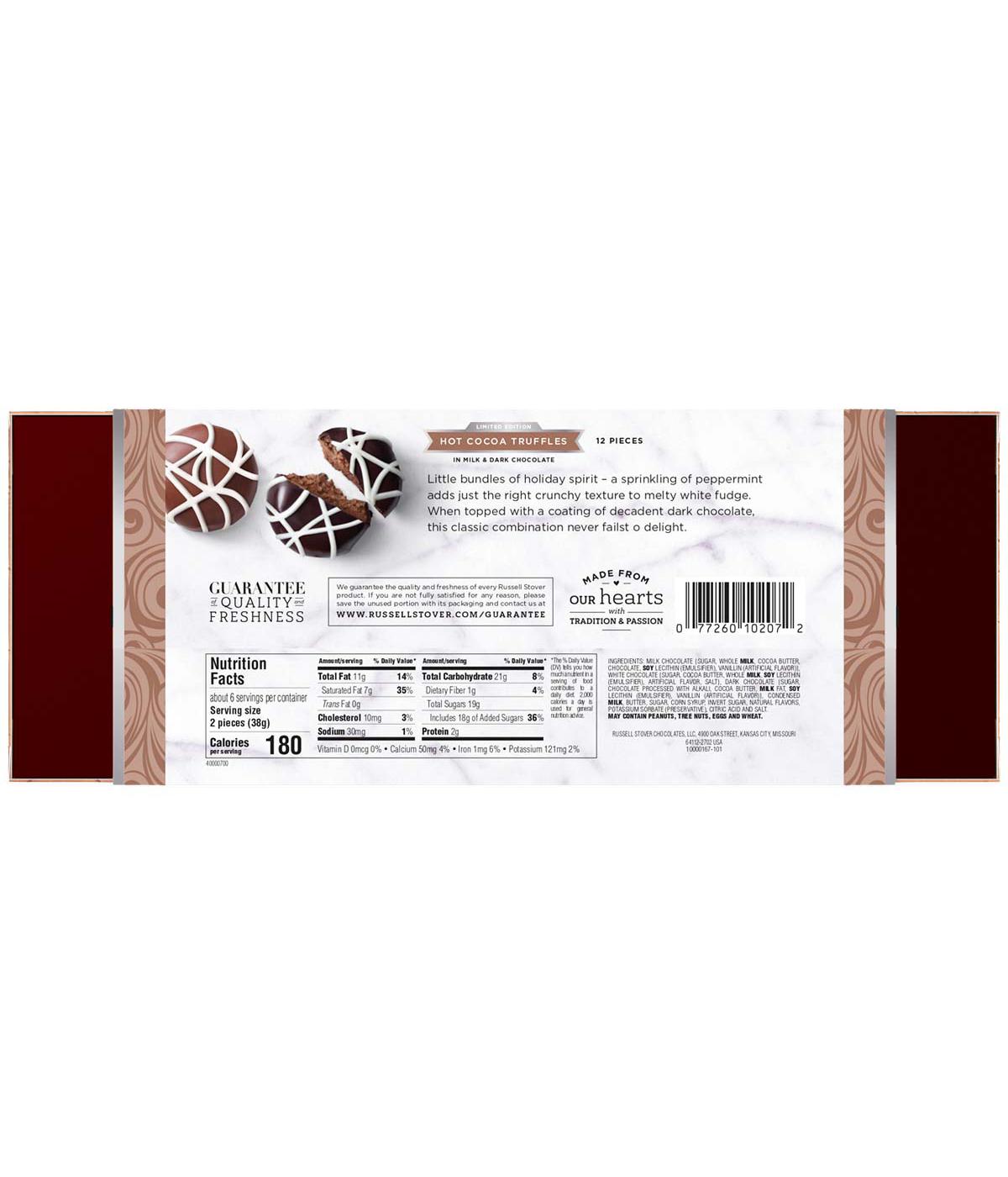 Russell Stover Limited Edition Hot Cocoa Truffles Holiday Gift Box ...