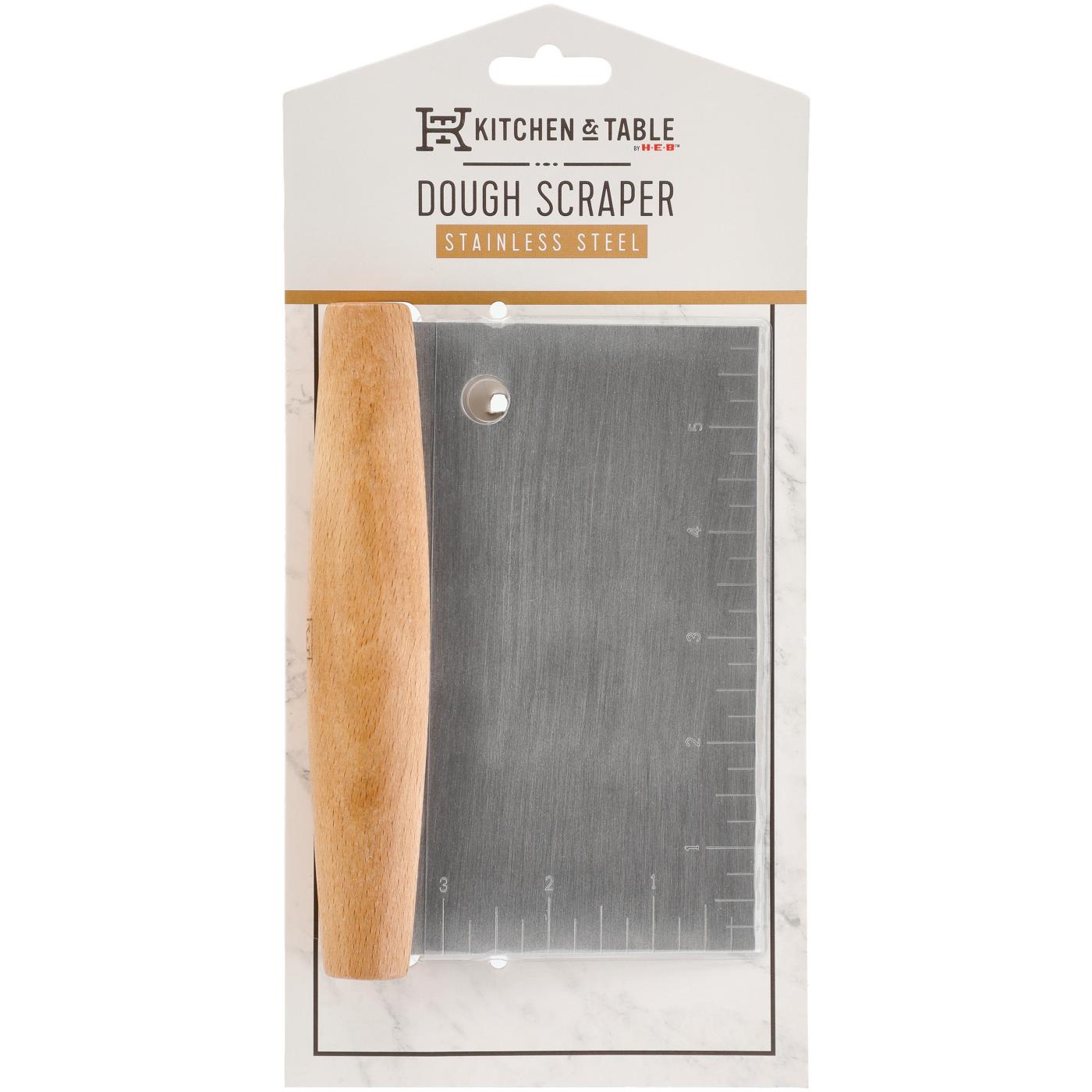 Kitchen & Table by H-E-B Stainless Steel Dough Scraper - Shop Baking ...