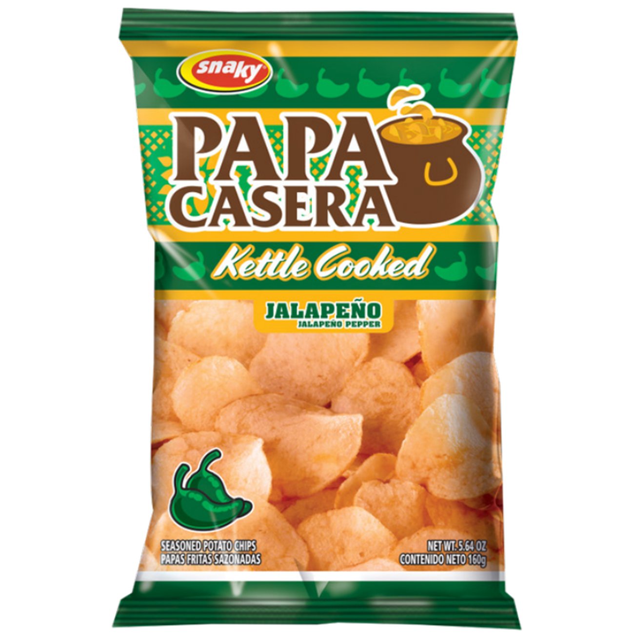 Snaky Papa Casera Jalapeño Kettle Cooked Chips - Shop Chips at H-E-B