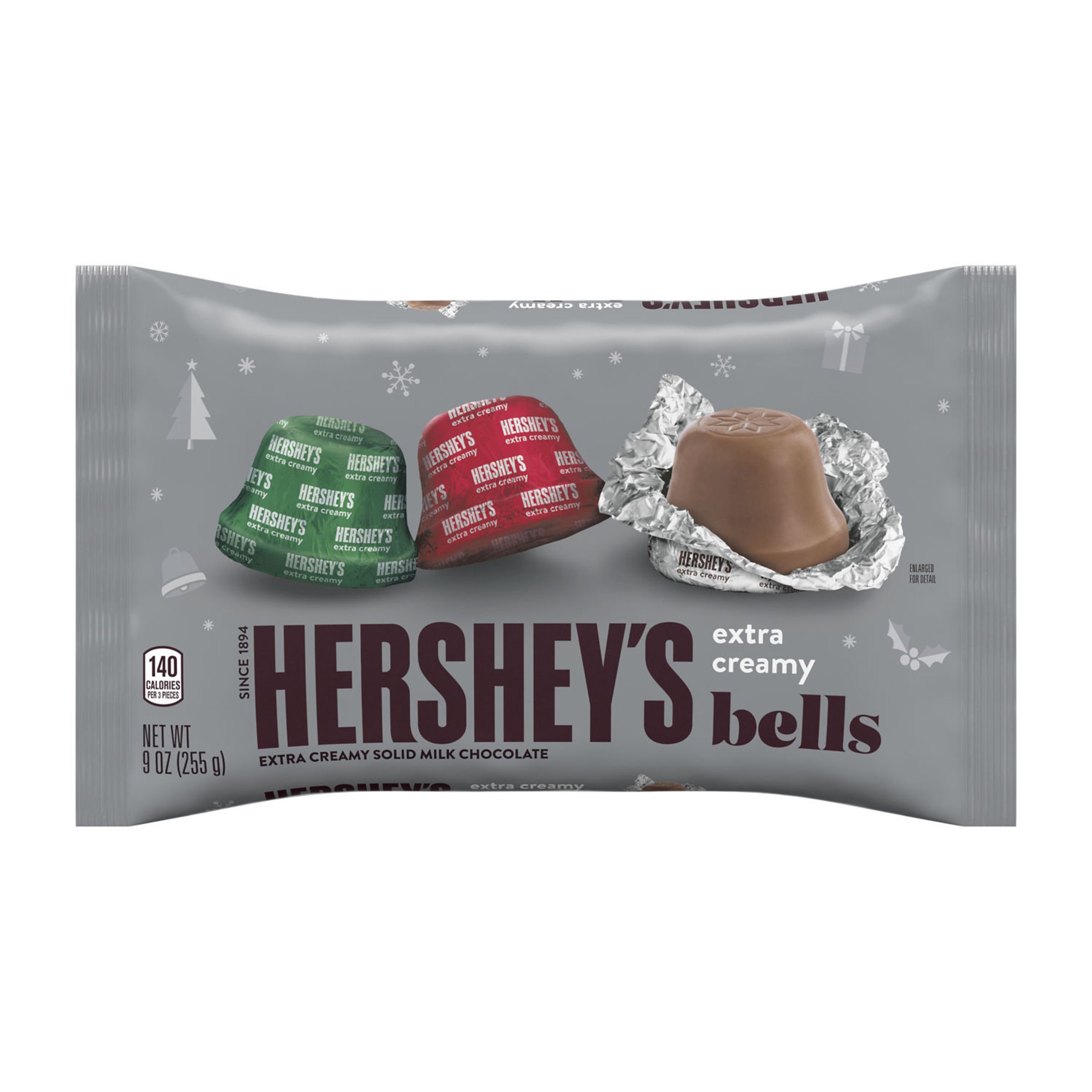 Hershey's Extra Creamy Milk Chocolate Bells Christmas Candy - Shop ...