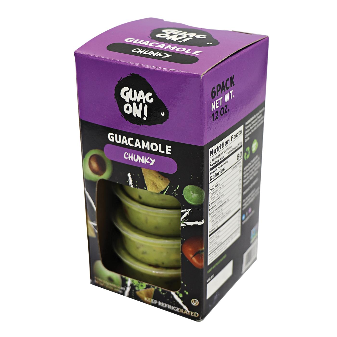 Guac On! Chunky Guacamole Mini Cups - Shop Dip at H-E-B