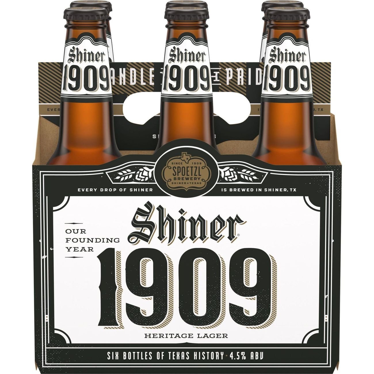 Shiner 1909 Heritage Lager Beer 6 pkBottles - Shop Beer at H-E-B
