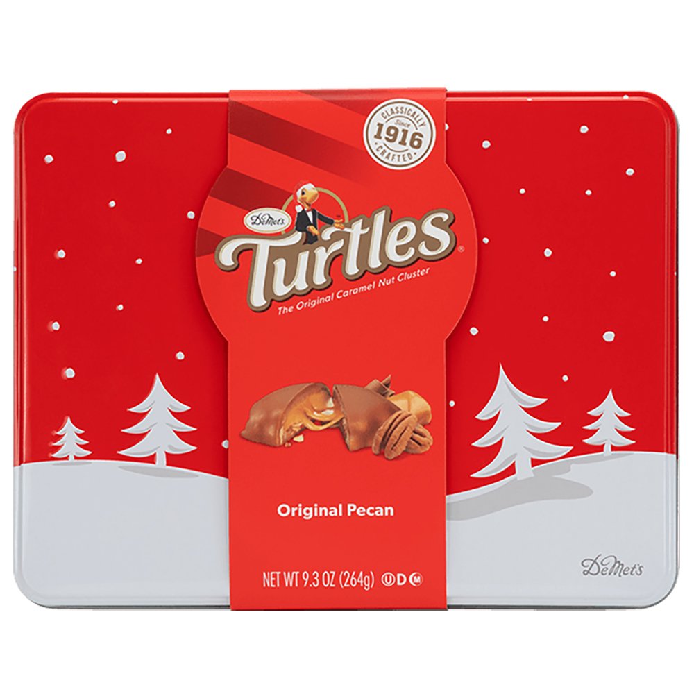 Turtles Original Chocolate Caramel Nut Clusters Holiday Candy Gift Box ...