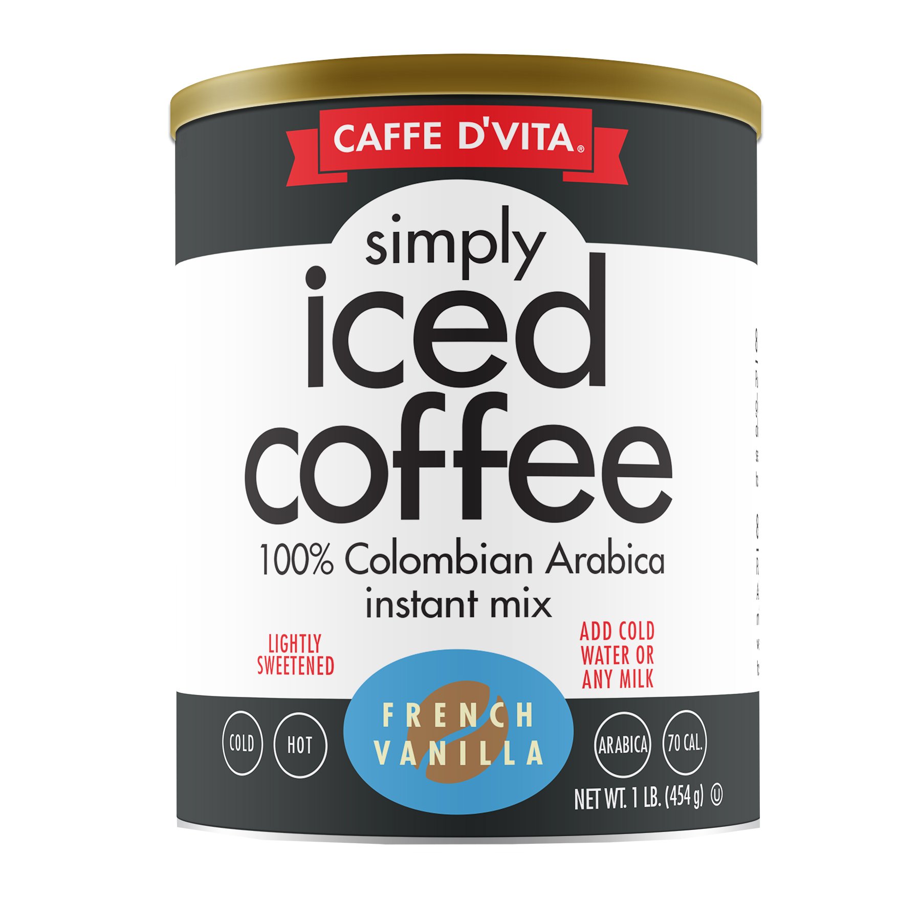 Caffe D'Vita French Vanilla Simply Iced Coffee Instant Mix - Shop ...